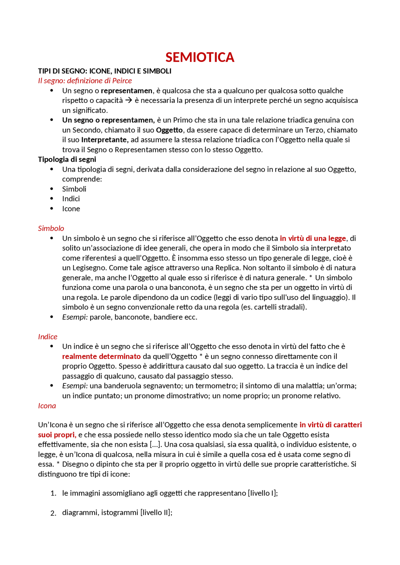 Semiotica 1 prof. Marmo | Appunti di Semiotica | Docsity
