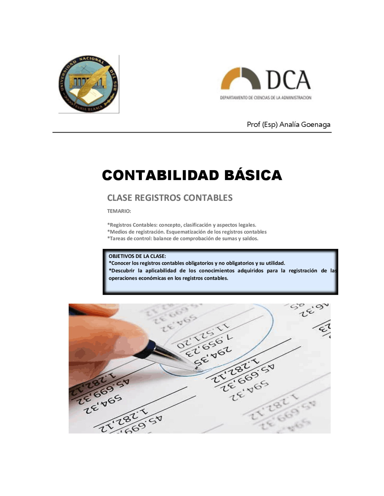 Registros Contables y Clases de registros contables | Apuntes de ...