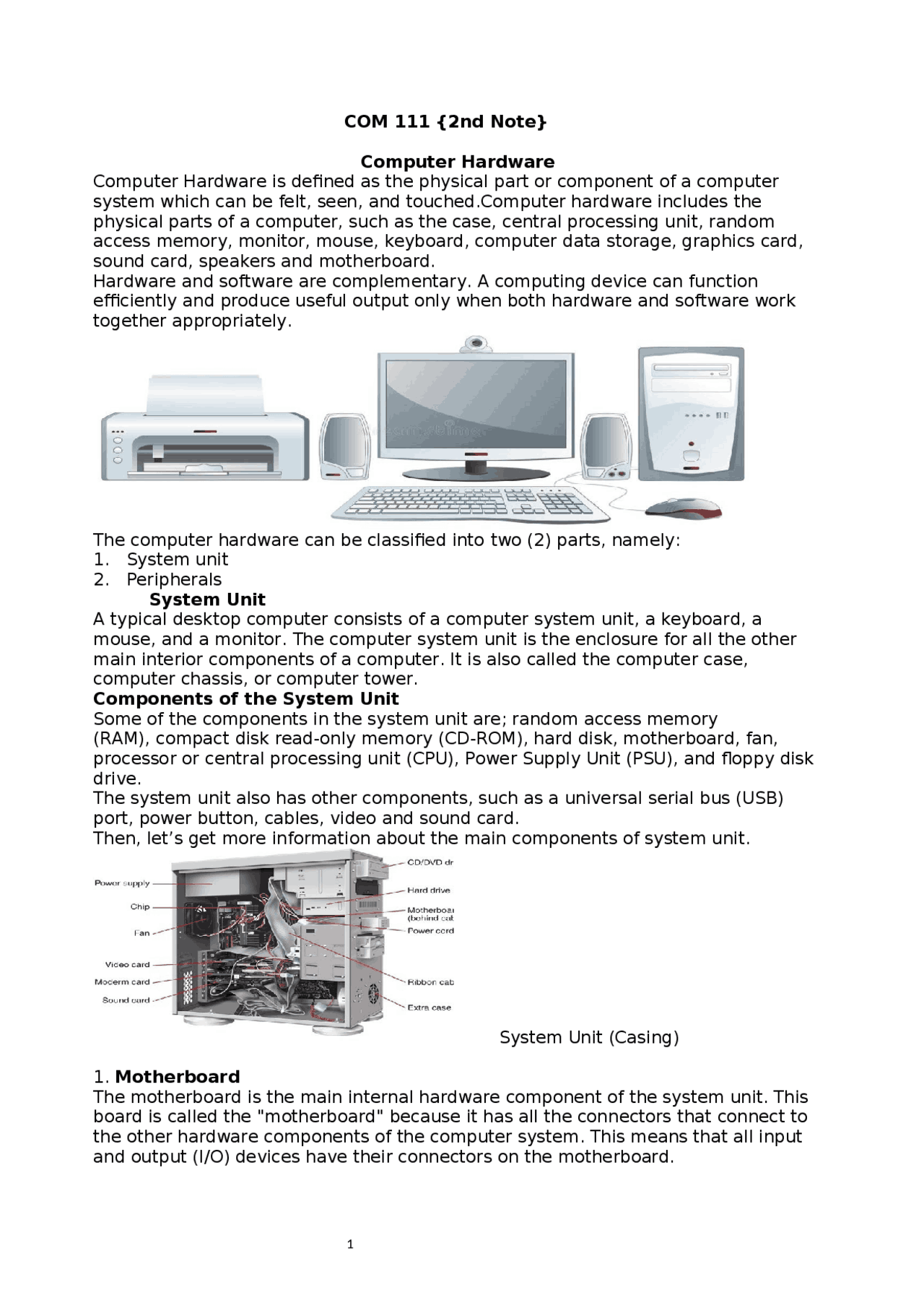 History Of Computers Generations Of Computers Summaries Introduction To Computers Docsity