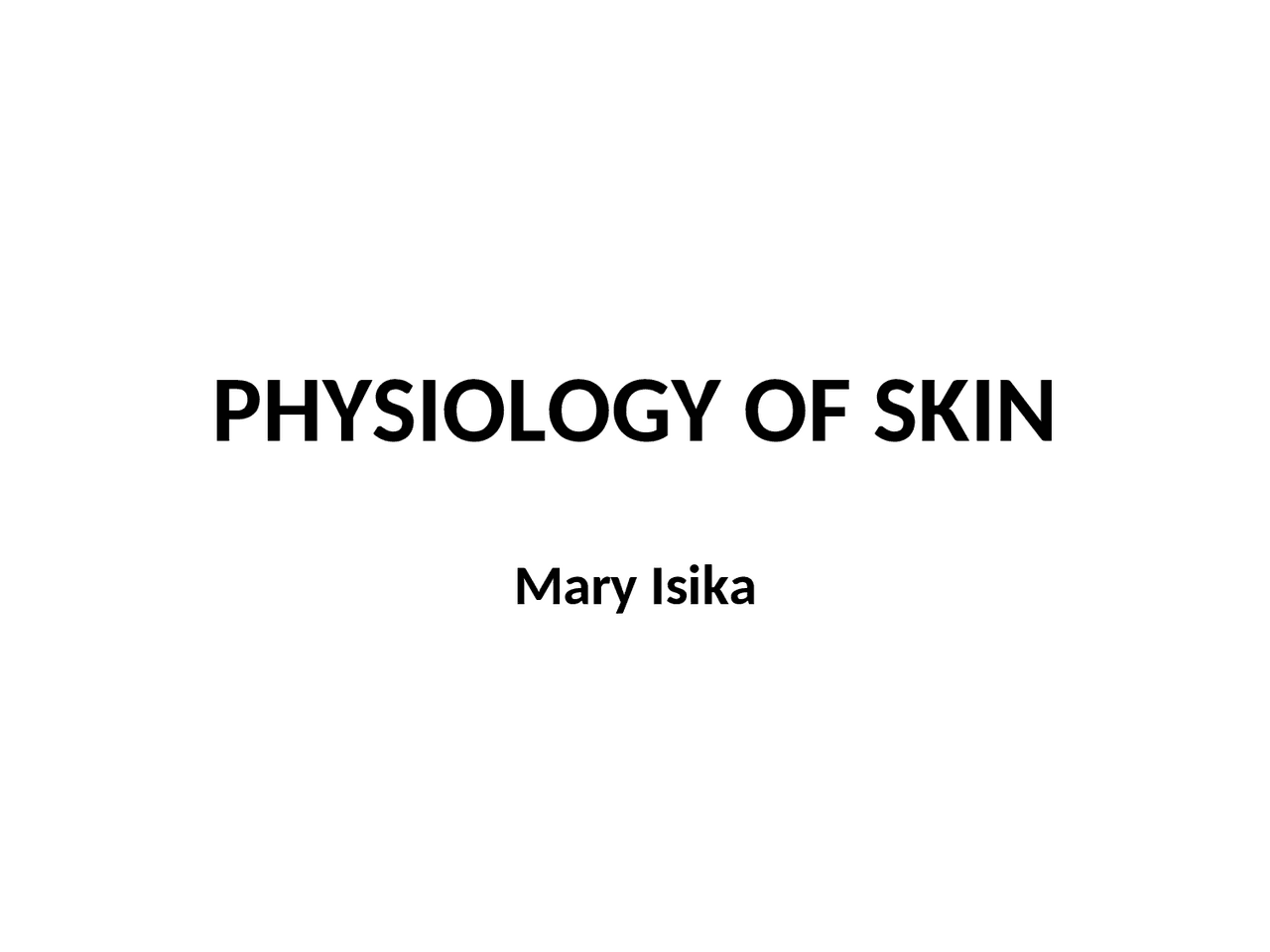 Physiology of skin document | Study notes Nursing | Docsity