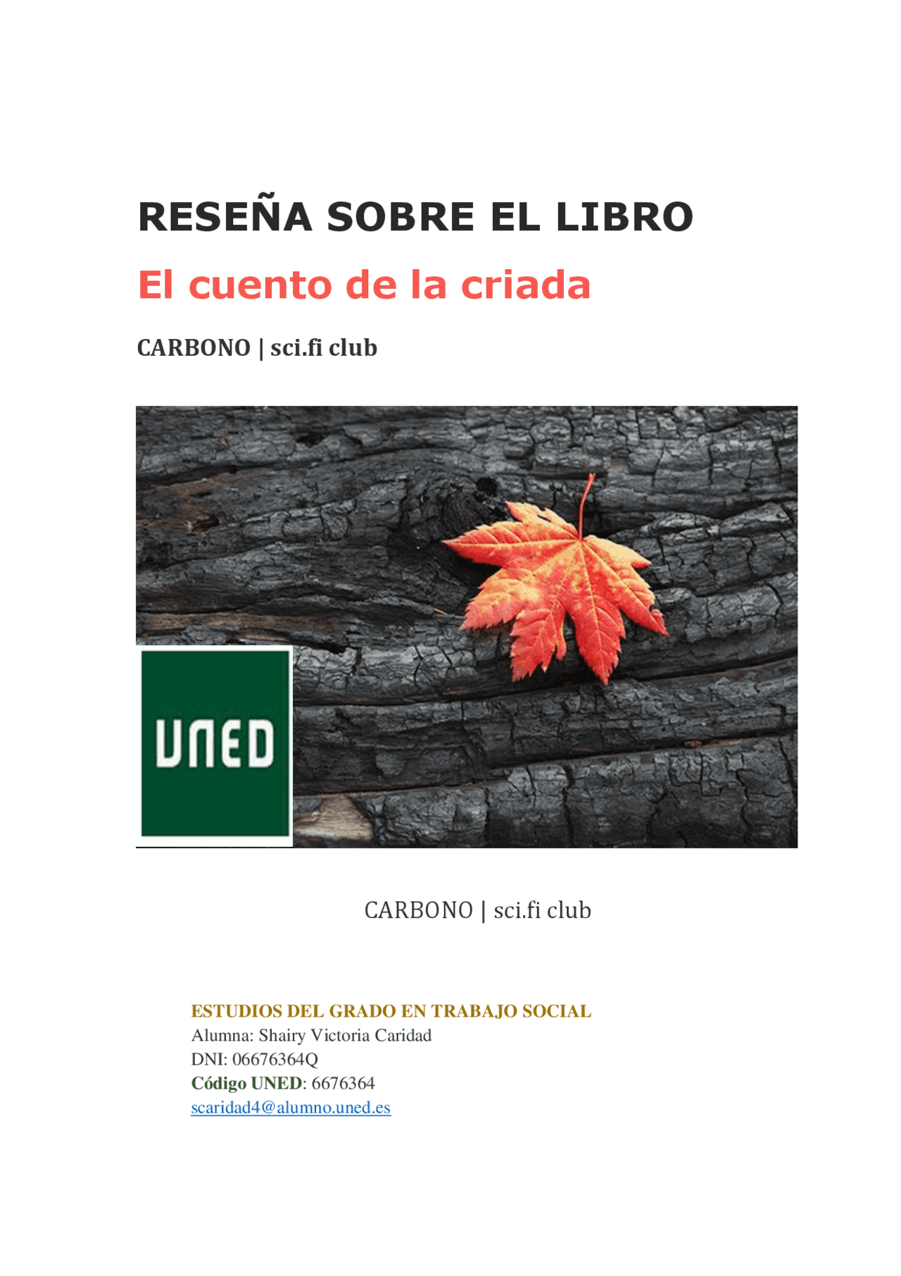 El Cuento De La Criada Lectures Droit Docsity
