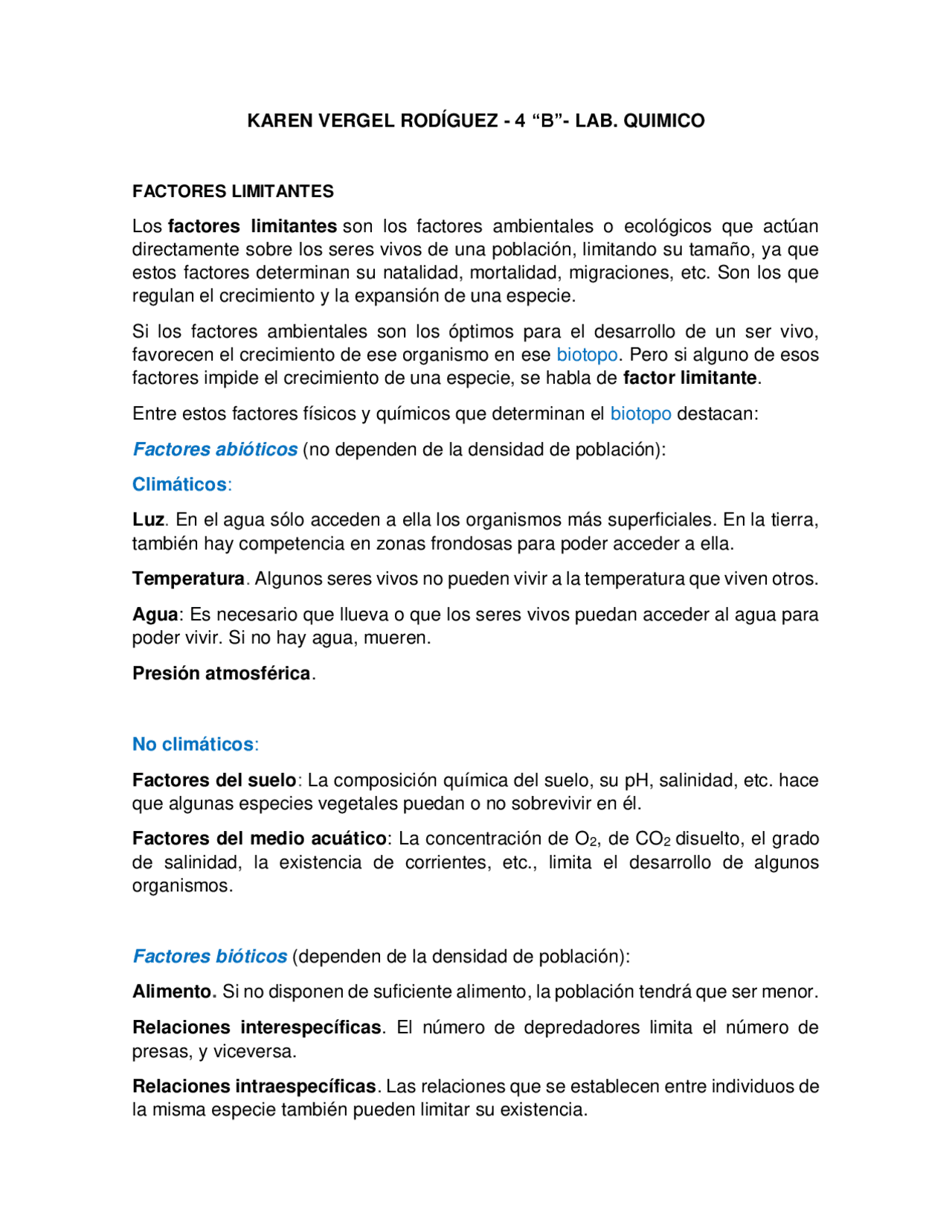 Factores limitantes s | Guías, Proyectos, Investigaciones de Biología ...