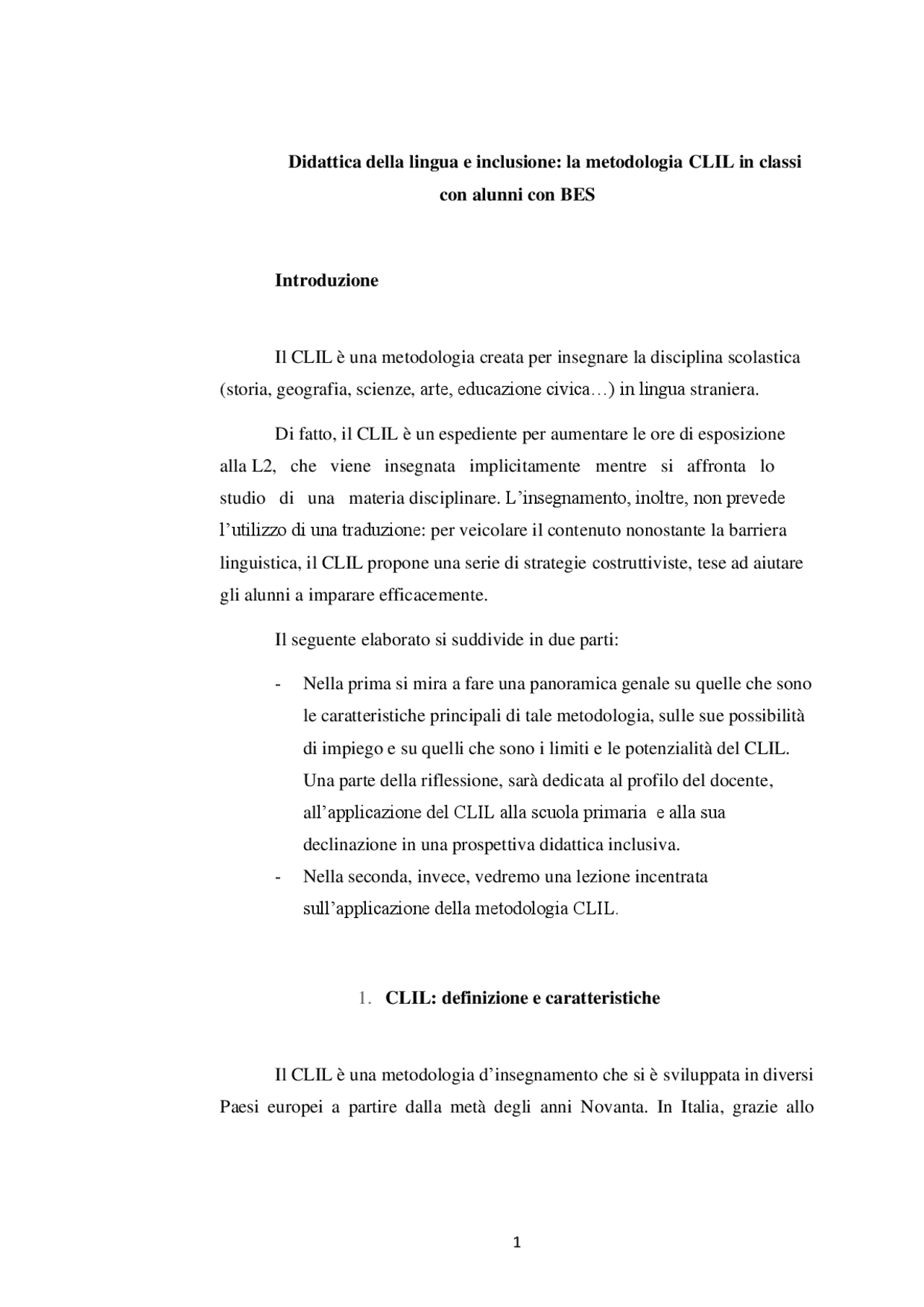 TESINA CLIL=DIDATTICA INCLUSIVA: CLIL E BES | Tesine universitarie di ...