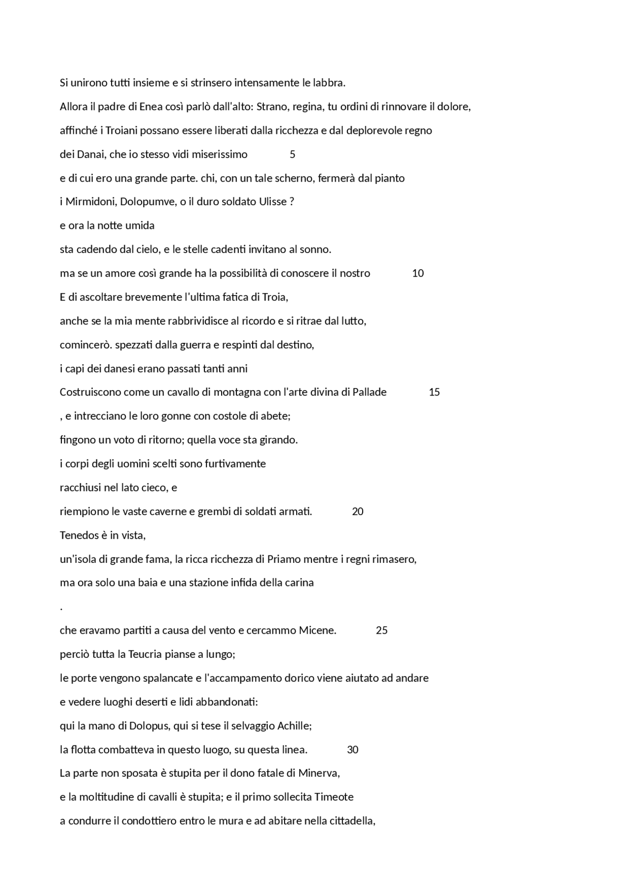 Traduzione amatoriale del libro secondo dell'eneide di virgilio | Traduzioni di Lingua Latina ...