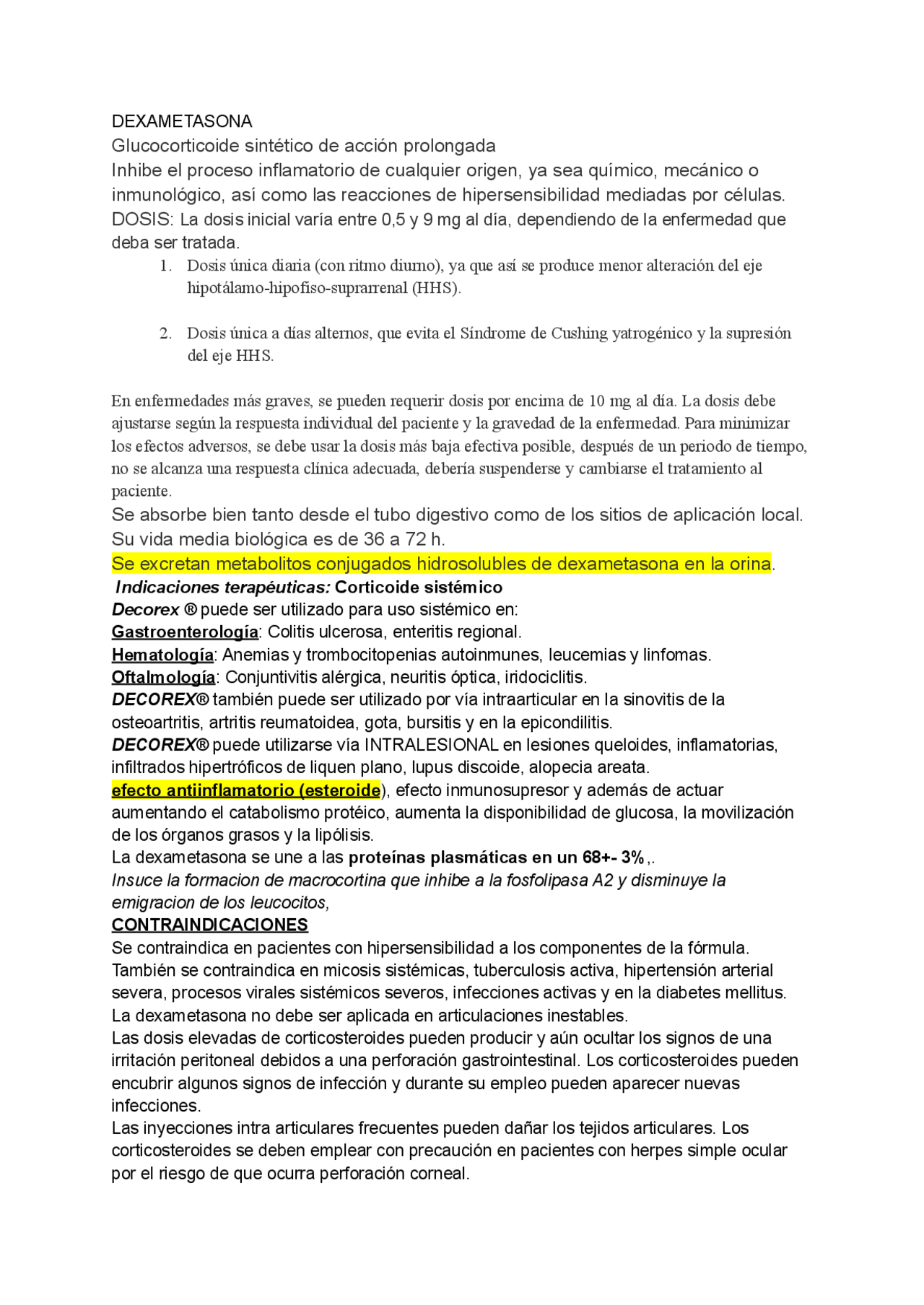 Fármacos Glucocorticoides Apuntes De Farmacología Docsity