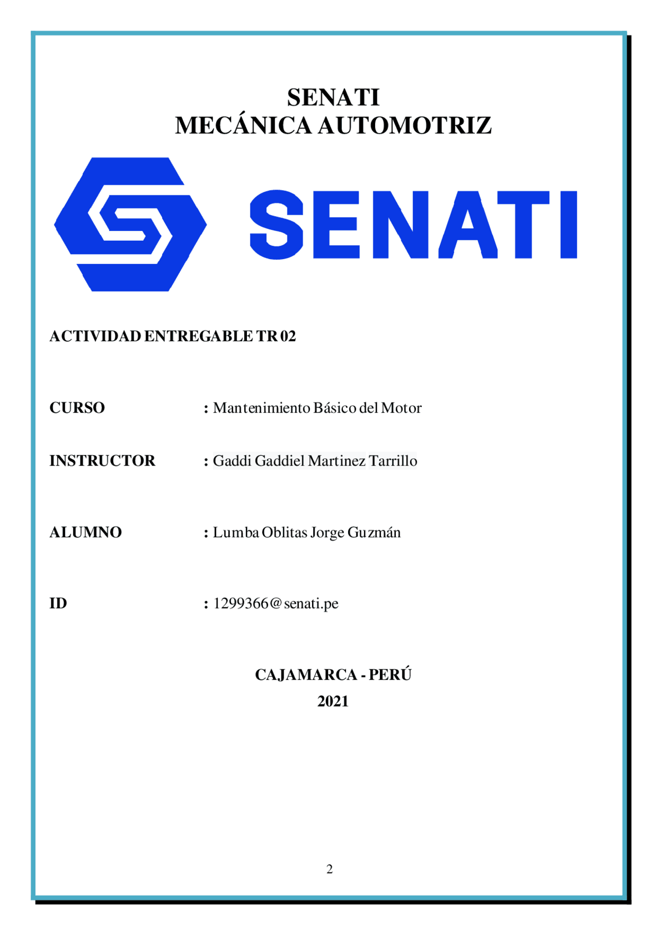 Automotriz mecánica de mantenimiento | Tesis de Mecánica | Docsity