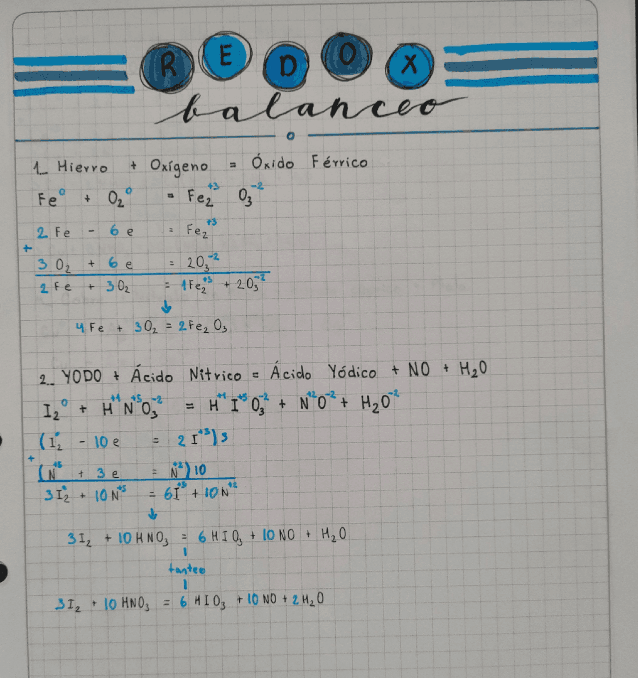 Balanceo Redox para balancear fórmulas químicas | Ejercicios de Química ...