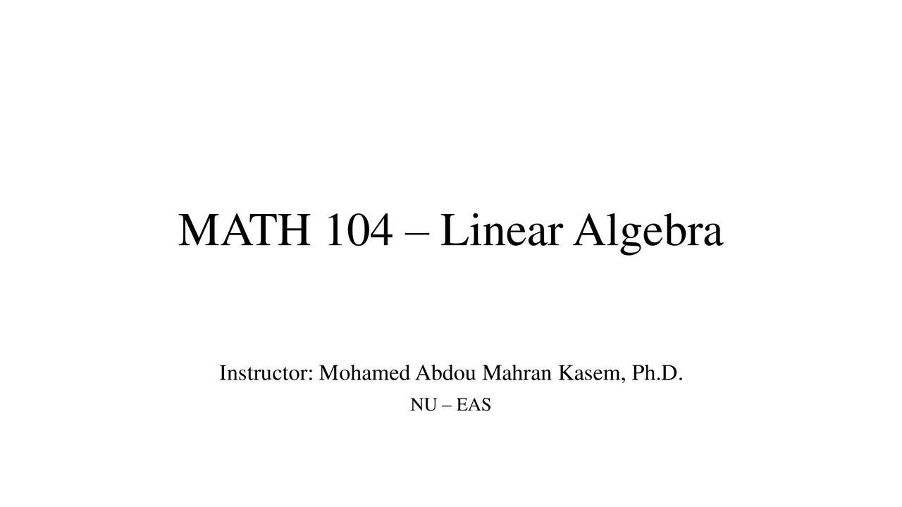 Linear Algebra: Determinants of Matrices | Lecture notes Linear Algebra ...
