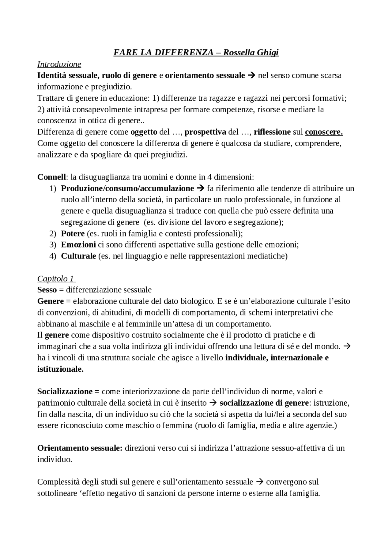 Fare La Differenza Educazione Di Genere Dalla Prima Infanzia Schemi