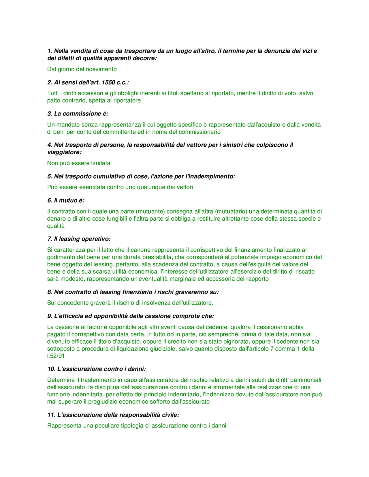 Paniere Di Diritto Commerciale Unipegaso Lmg01 0802009ius04