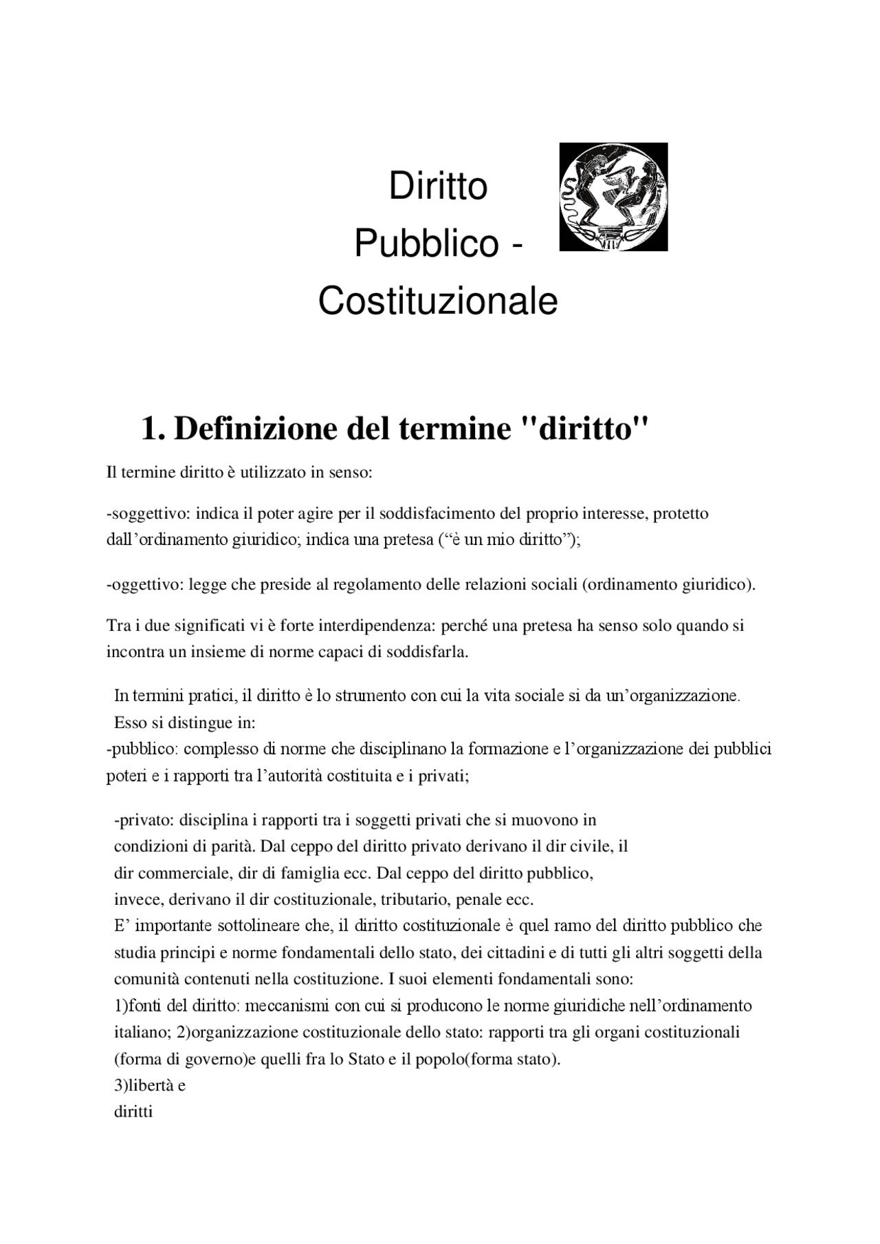 Diritto pubblico e costituzionale | Schemi e mappe concettuali di ...