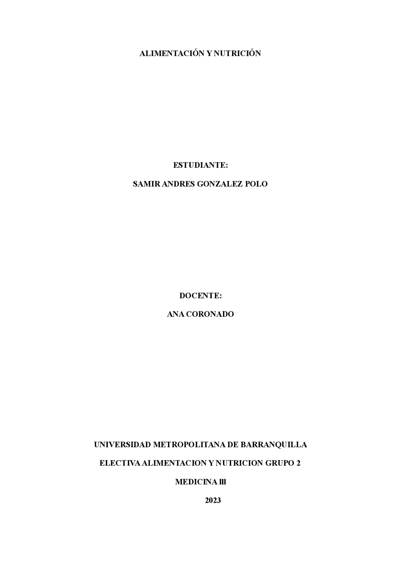 Alimentación Saludable Summaries Of Nutrition Docsity