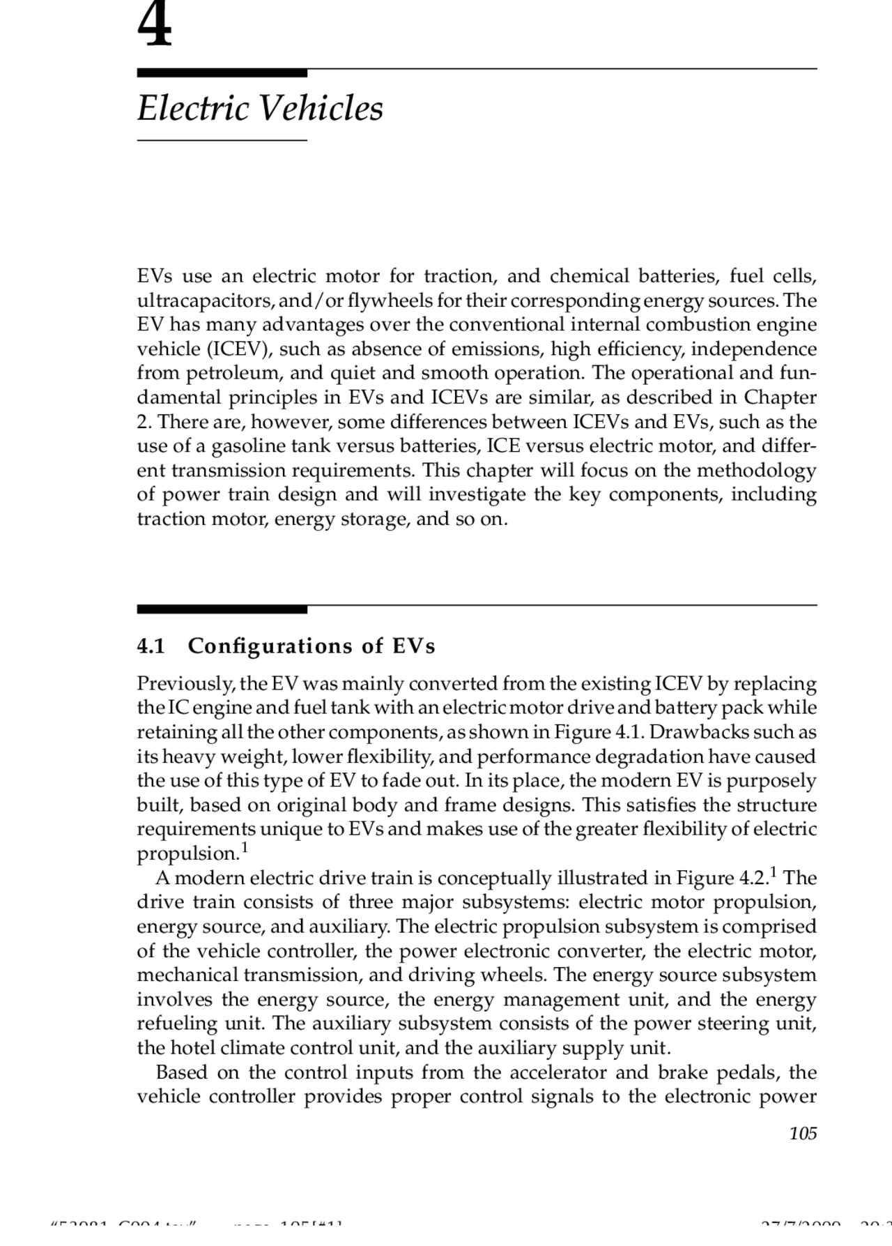 ELECTRIC VEHICLES 18ee752 | Study notes Electrical and Electronics ...