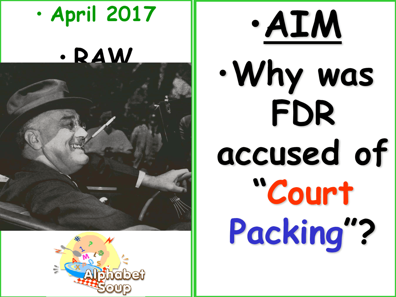 Court Packing & FDR Opponents2009 | Summaries History | Docsity