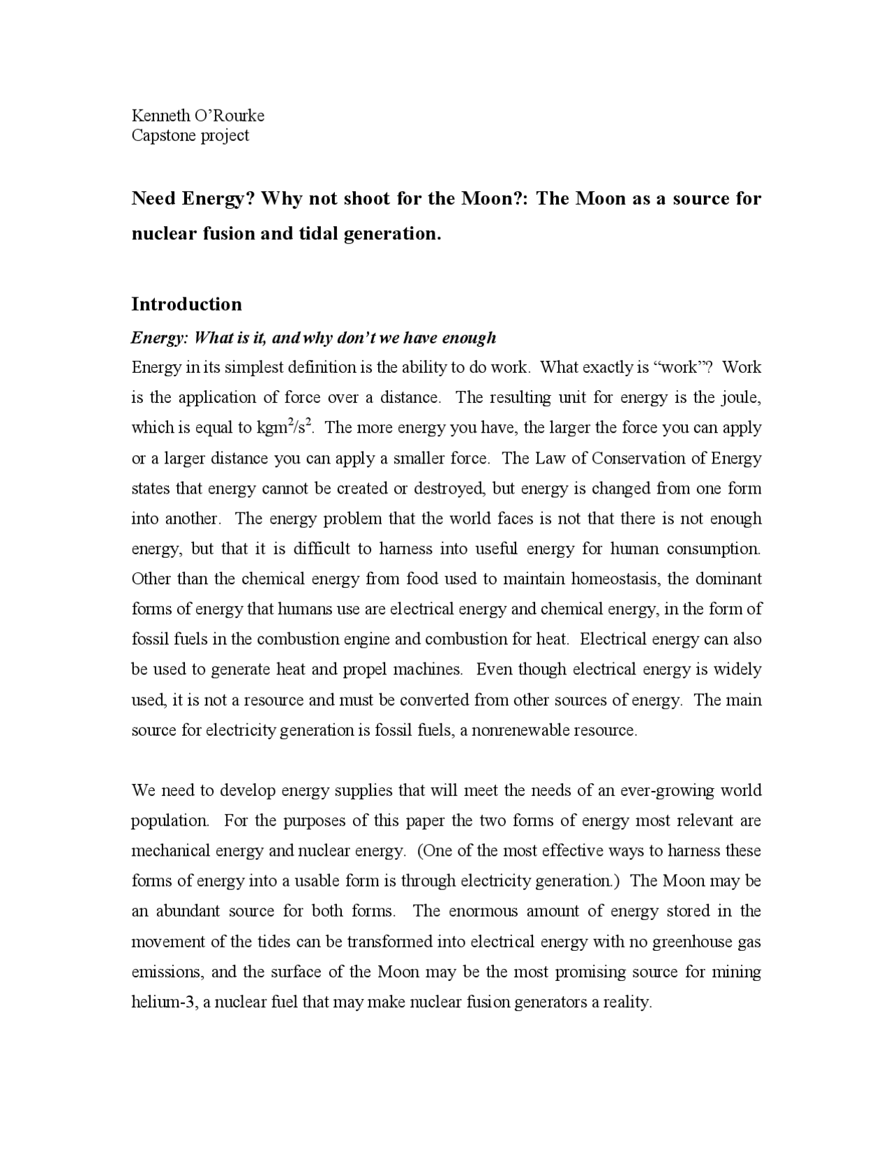 The Moon as a Source for Nuclear Fusion and Tidal Generation | Schemes ...