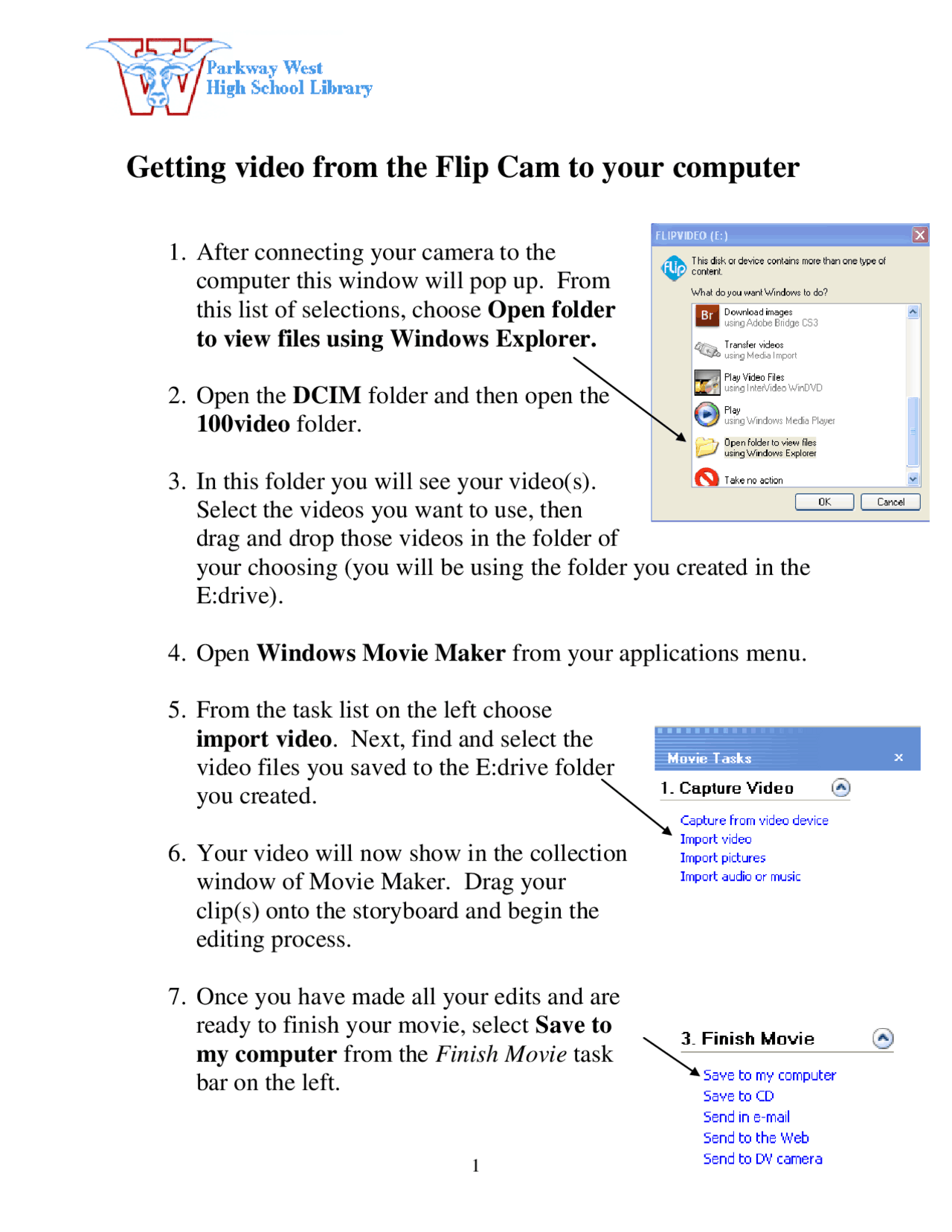 Transferring Video from Flip Cam to Computer | Exercises Computer ...