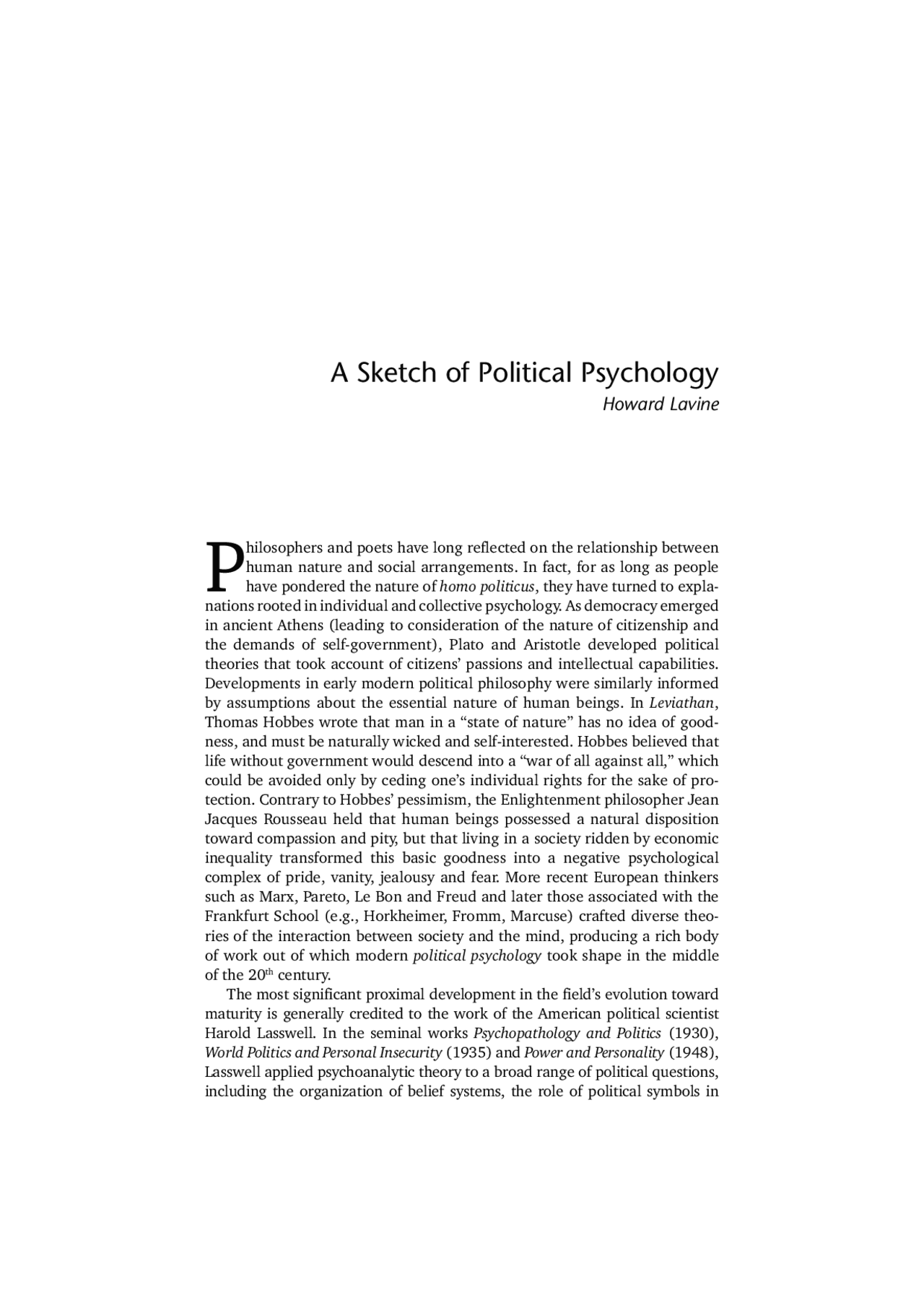 A Sketch of Political Psychology | Schemes and Mind Maps Psychology ...