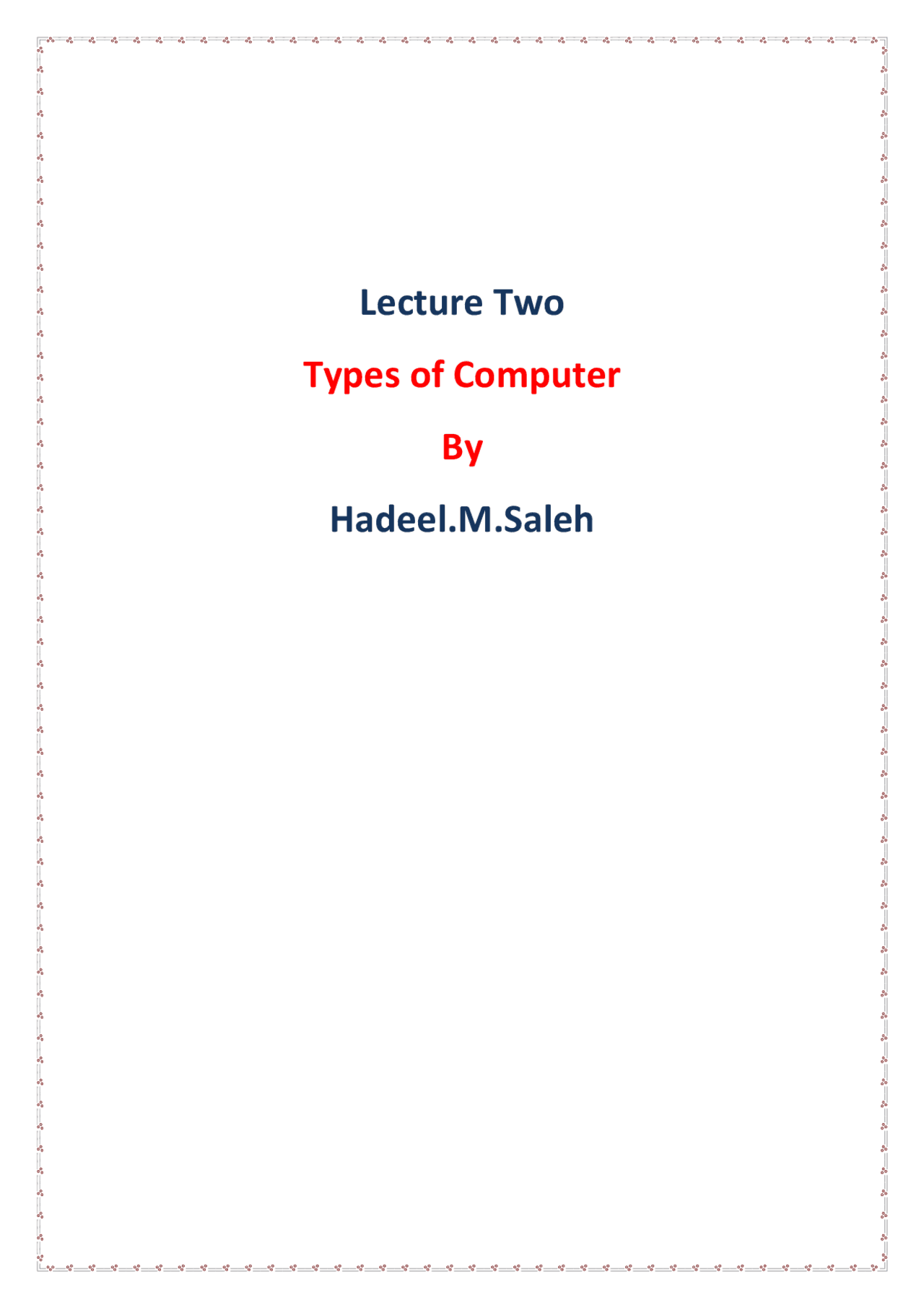 Types Of Computer Exams Design Docsity