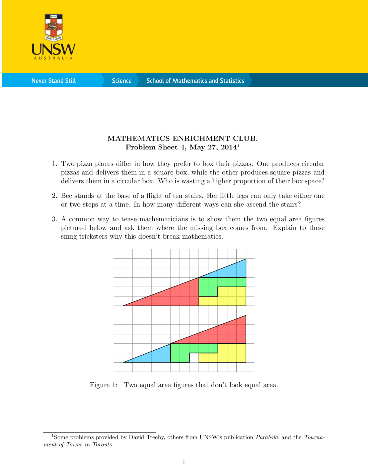 Mathematics Enrichment Club Problem Sheet 4 Slides Mathematics Docsity