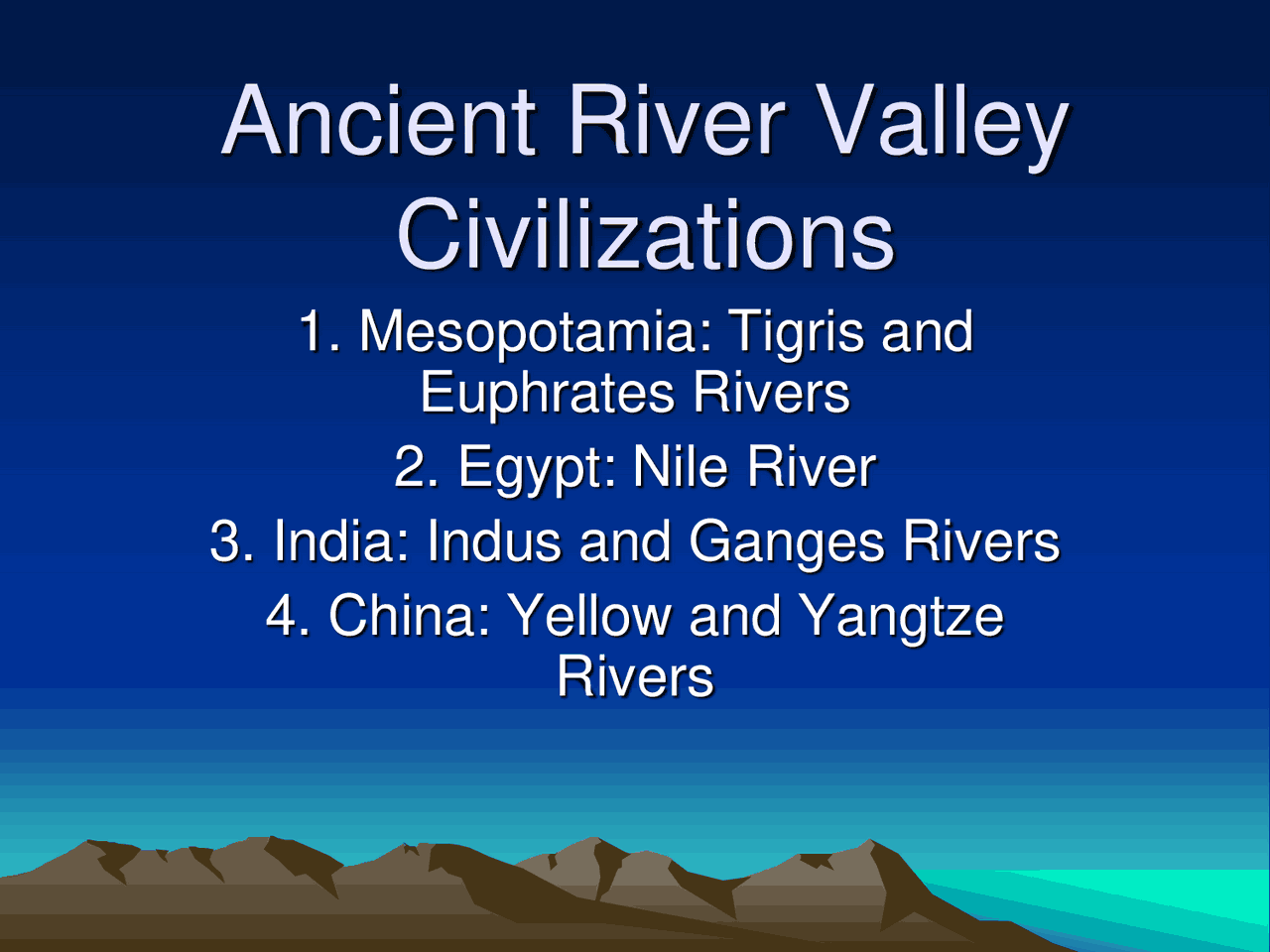 Ancient River Valley Civilizations | Lecture notes Ancient history ...