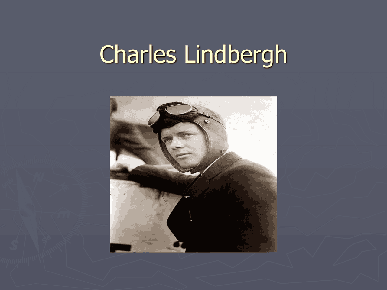 Charles Lindbergh | Slides Aerodynamics | Docsity