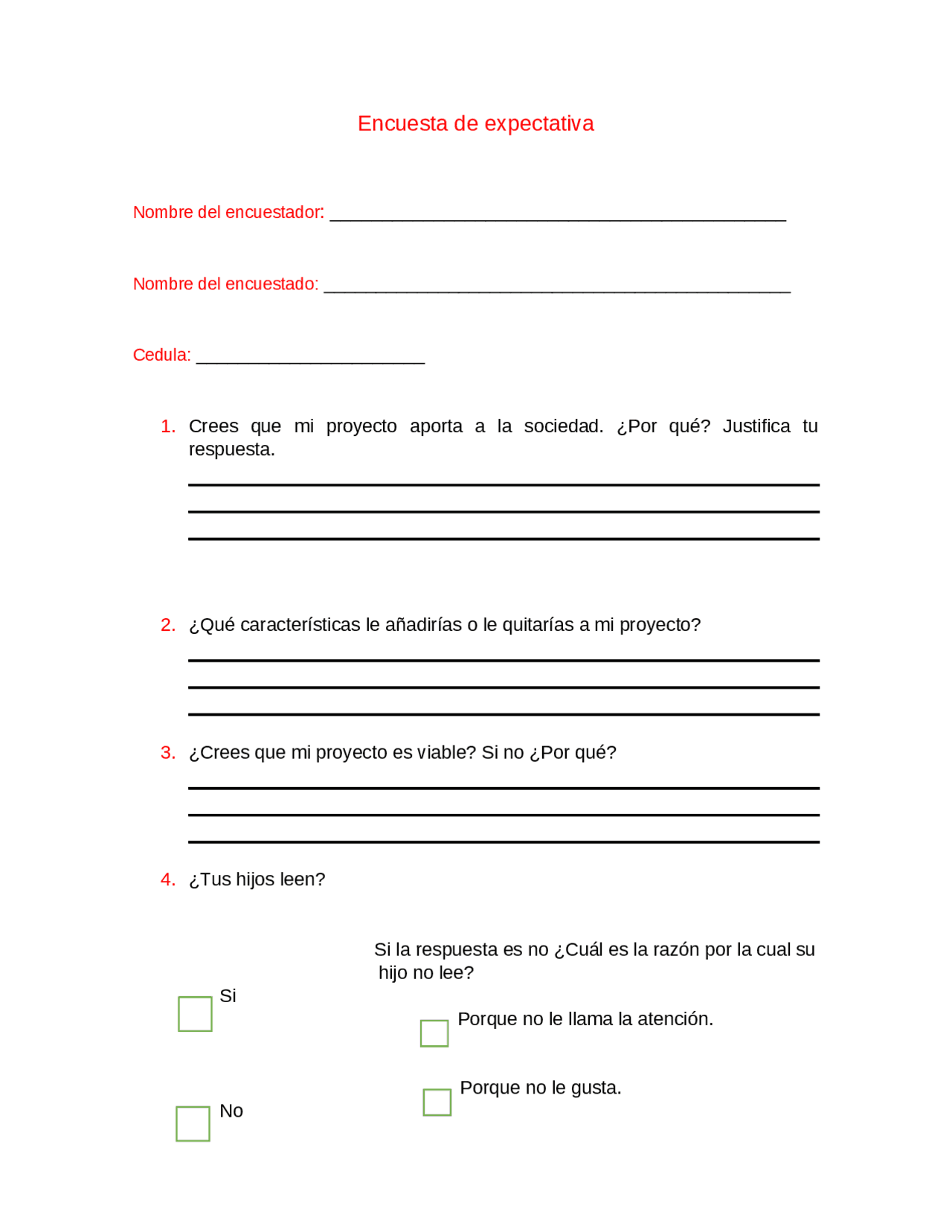 Encuesta De Expectativa Exámenes Selectividad De Inglés Docsity