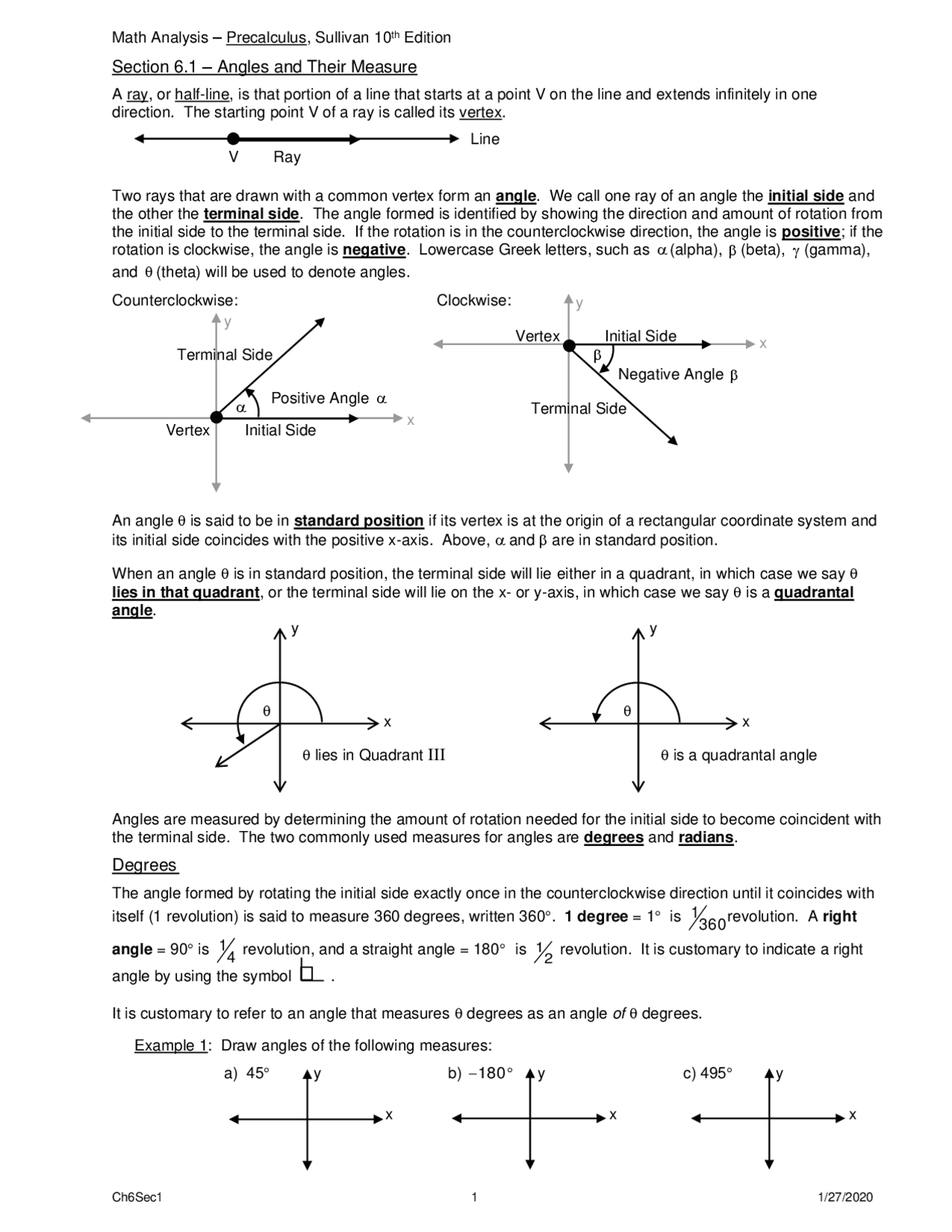 Math Analysis – Precalculus, Sullivan 10th Edition | Exams Calculus ...