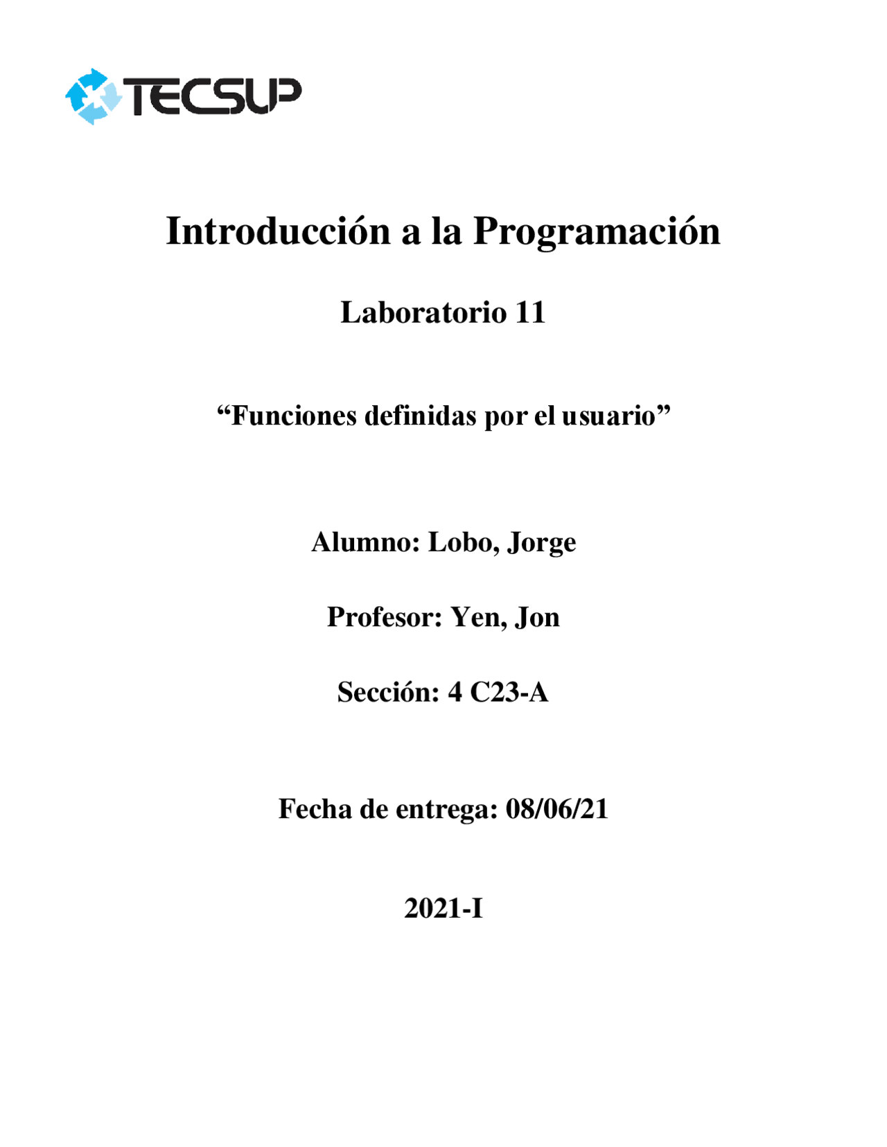 Laboratorio 2 - Funciones de phyton | Ejercicios de Informática | Docsity