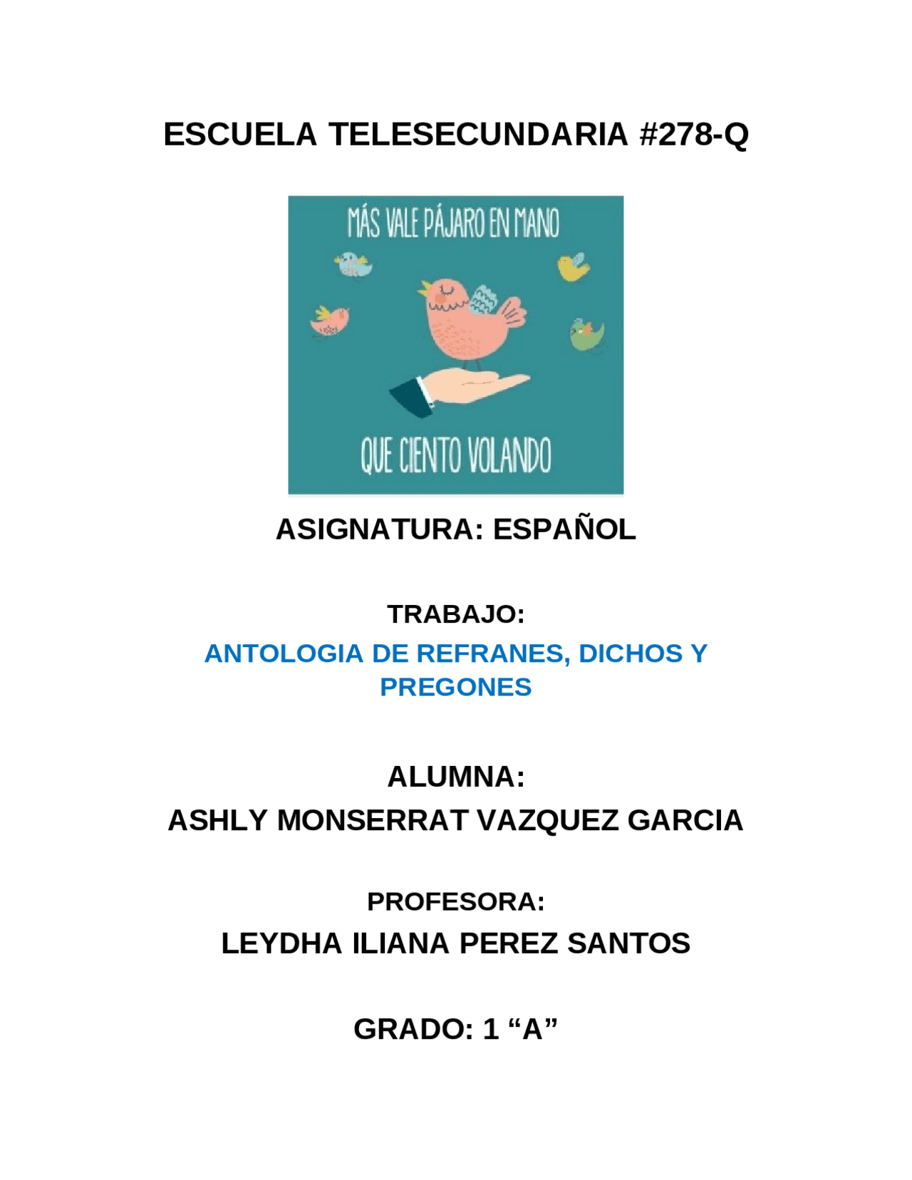 Antologia refranes y dichos populares | Transcripciones de Lengua y ...