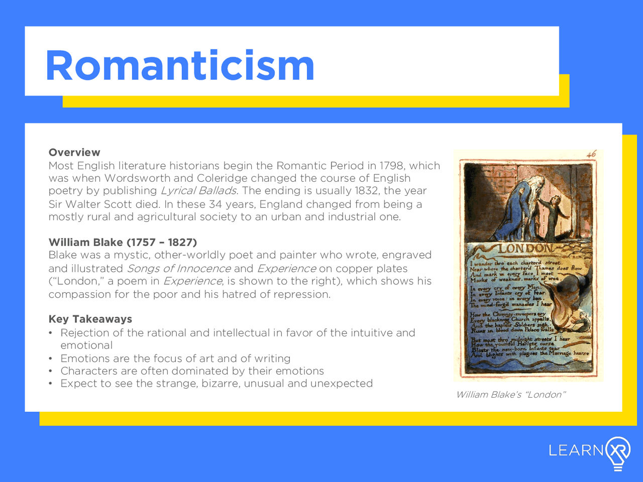 Overview of Romanticism in English Literature | Summaries Literature ...