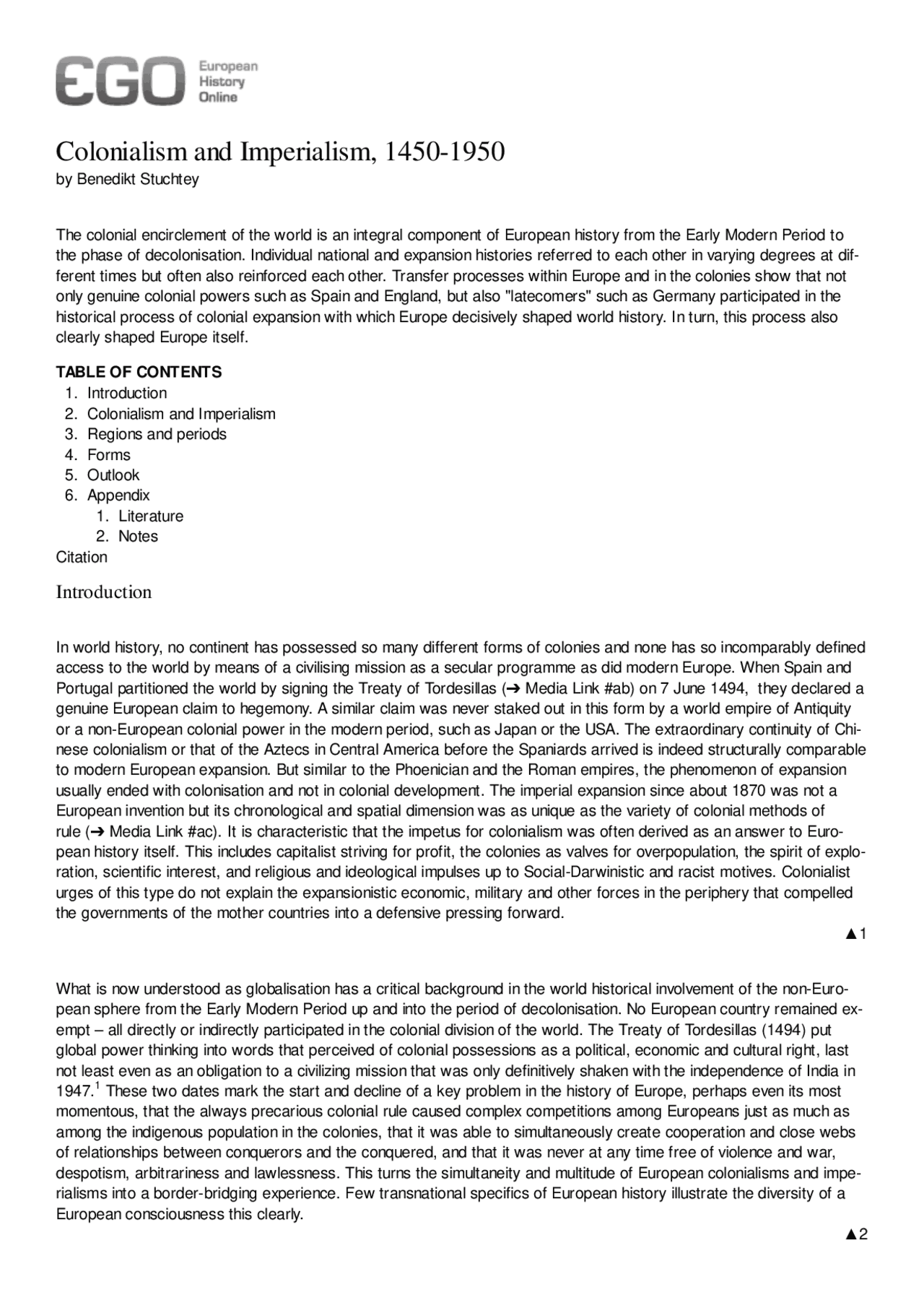 Colonialism and Imperialism, 1450-1950 | Schemes and Mind Maps Political history | Docsity