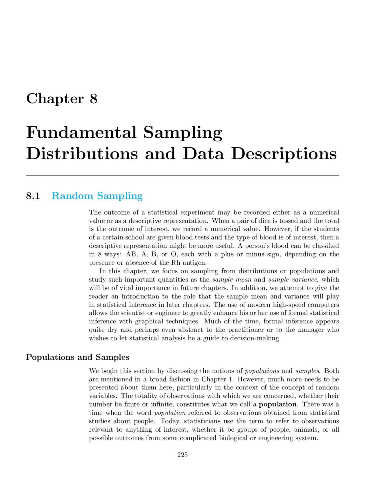 Fundamental Sampling Distributions And Data Descriptions Exercises