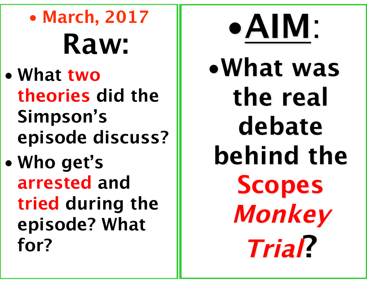 The Scopes Monkey Trial and the Butler Act | Lecture notes Law | Docsity