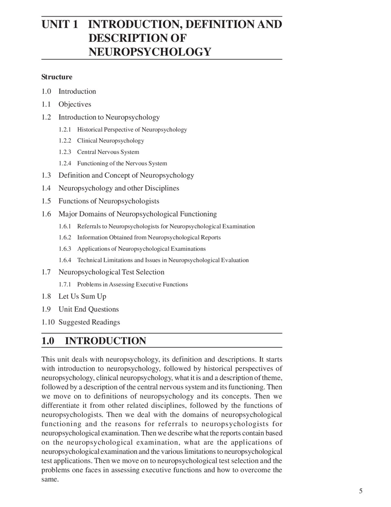 Introduction, Definition and Description of Neuropsychology | Schemes ...