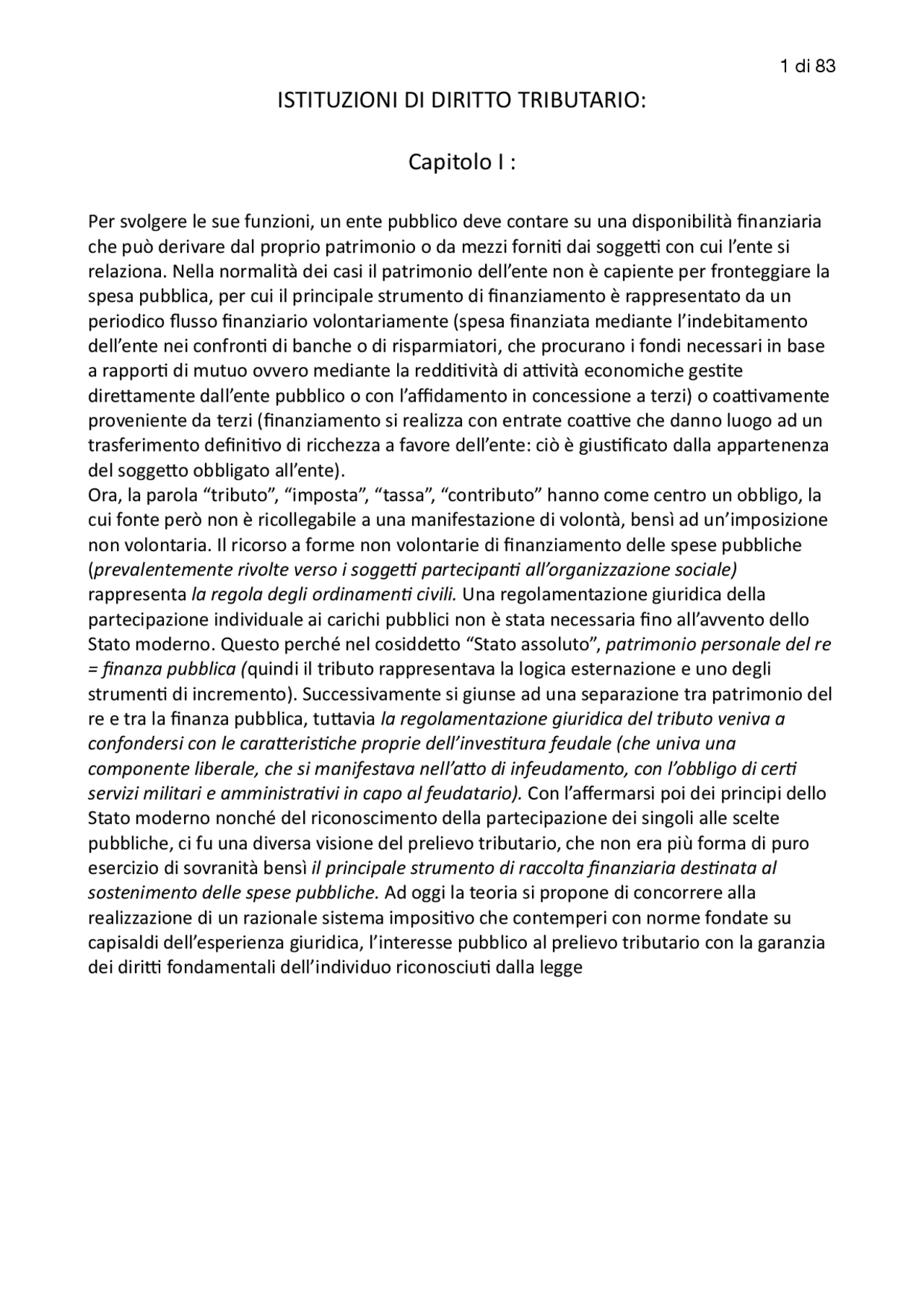 Diritto tributario, parte generale | Schemi e mappe concettuali di Diritto Tributario | Docsity