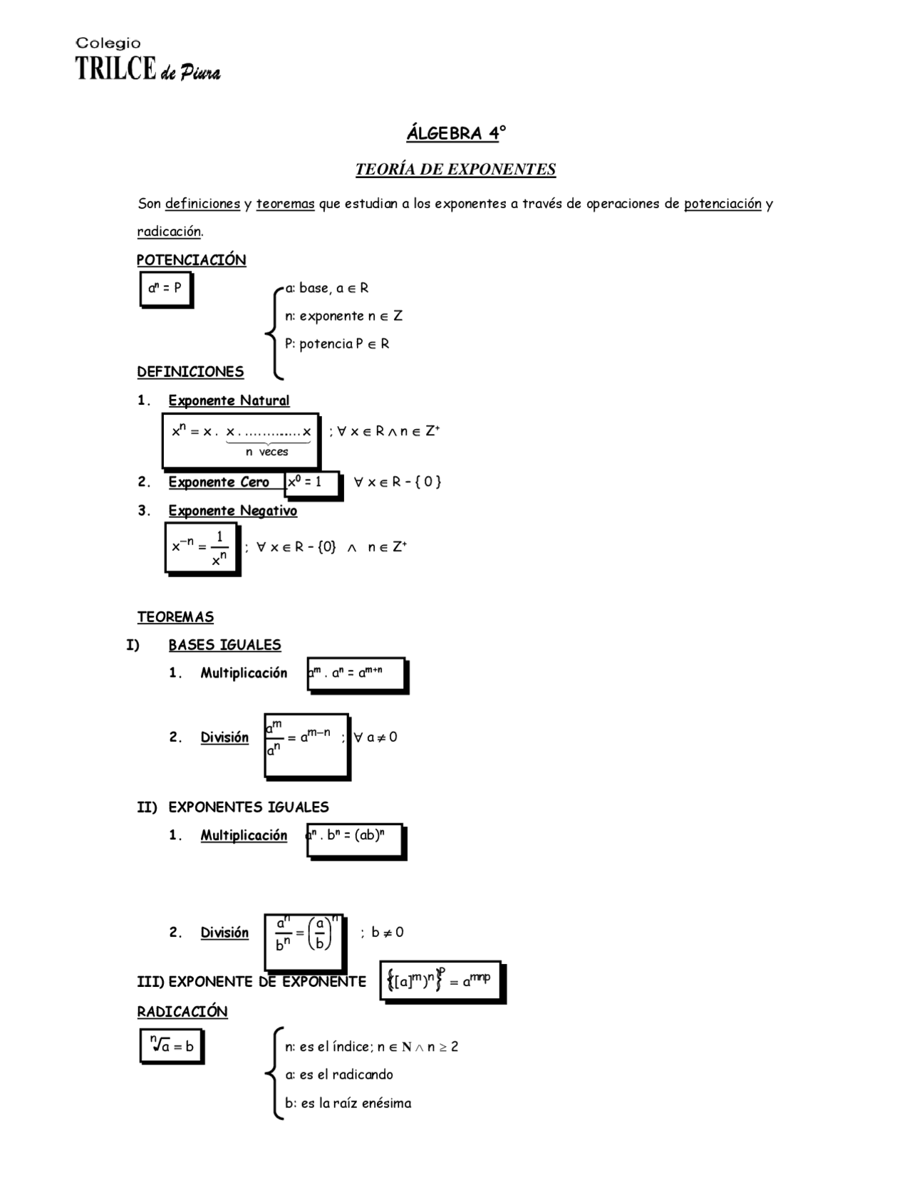Algebra problemas para resolver | Schémas Matériels | Docsity