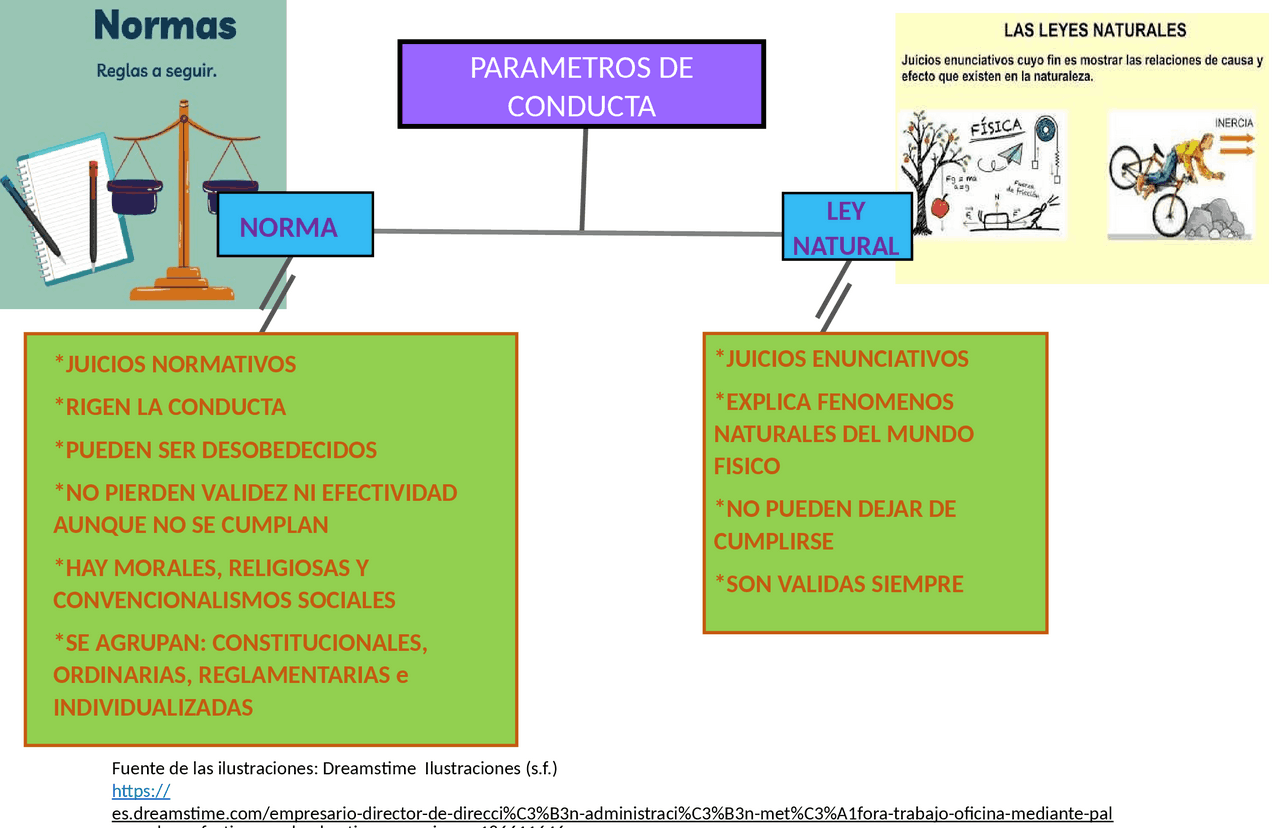 Mapa conceptual de norma y ley natrual | Esquemas y mapas conceptuales de Administración de ...