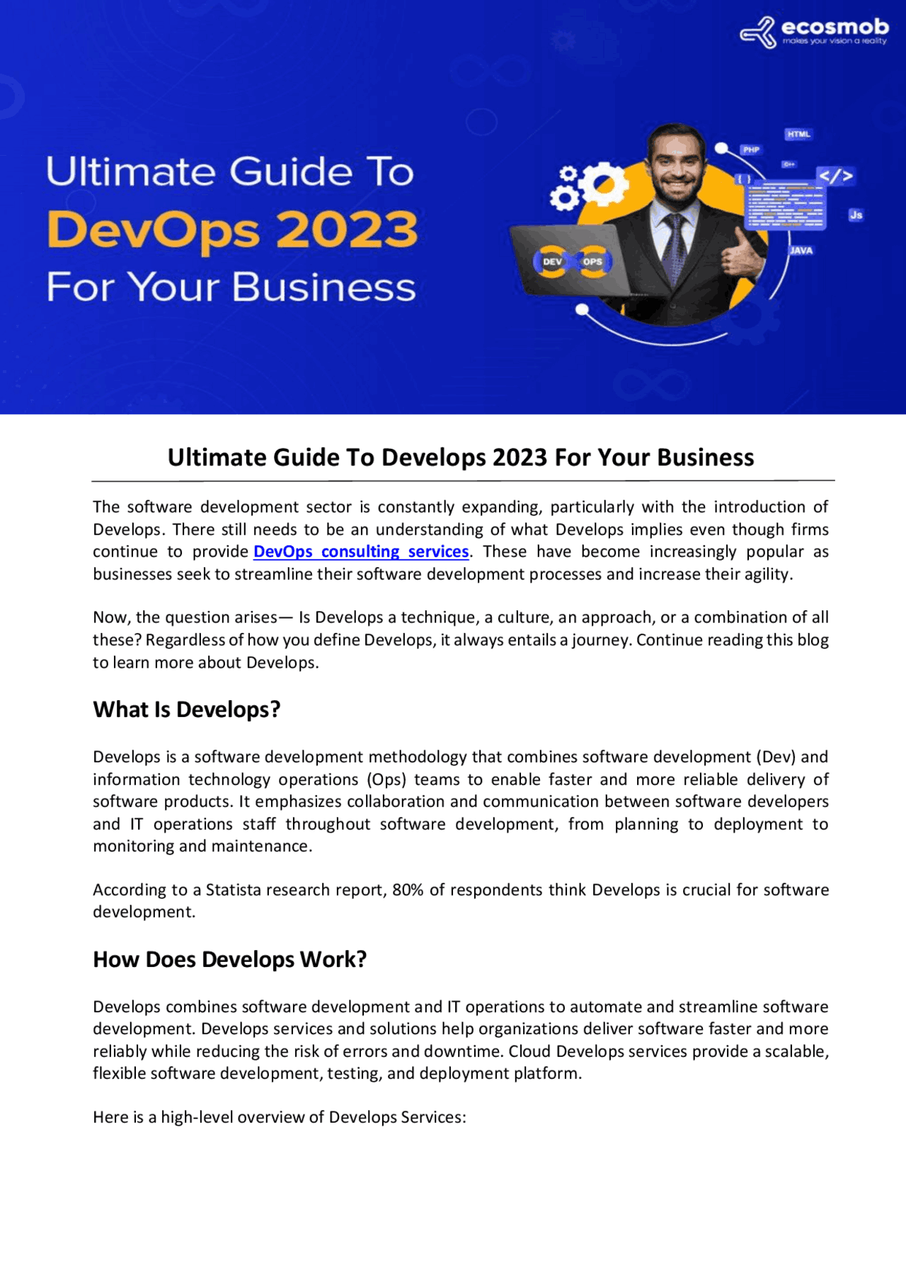 Ultimate Guide To DevOps 2023 For Your Business | Essays (high school ...