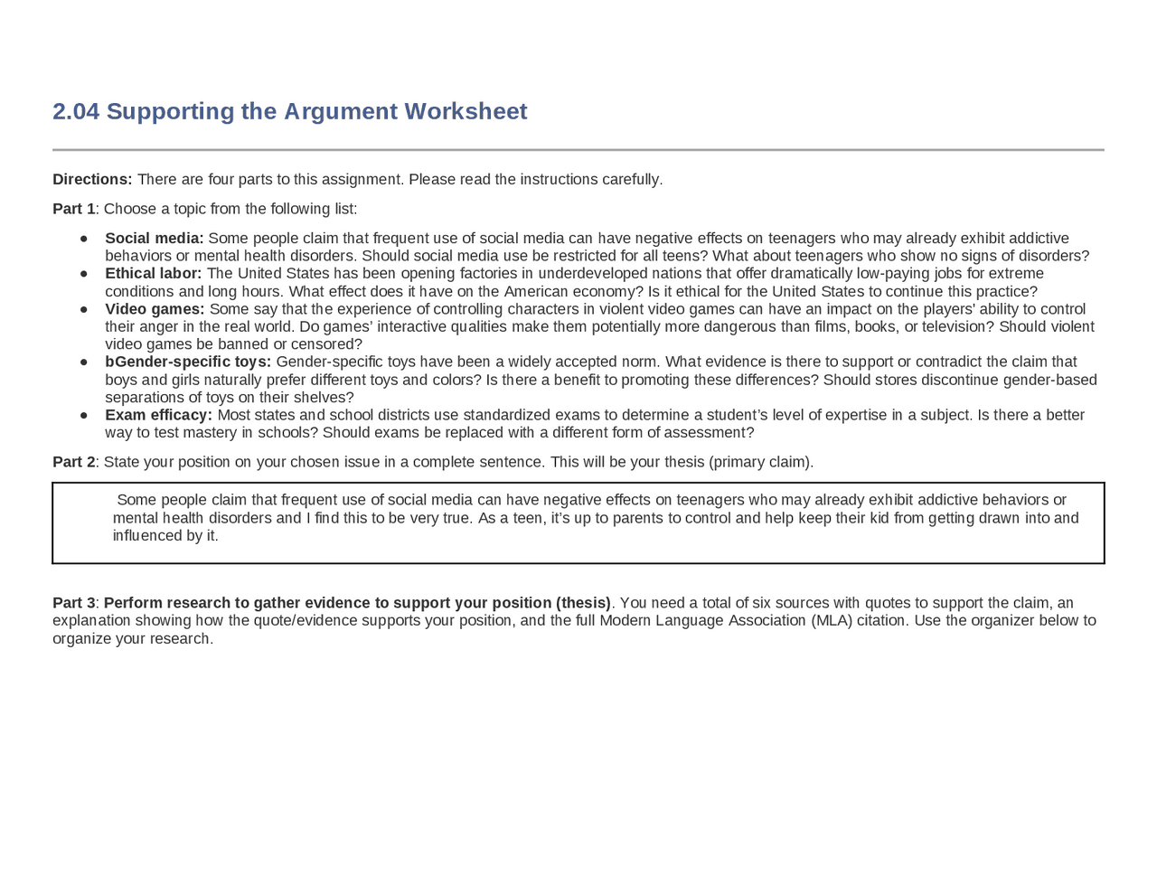 This assignment is also learning different things you need for your writing. | Assignments ...