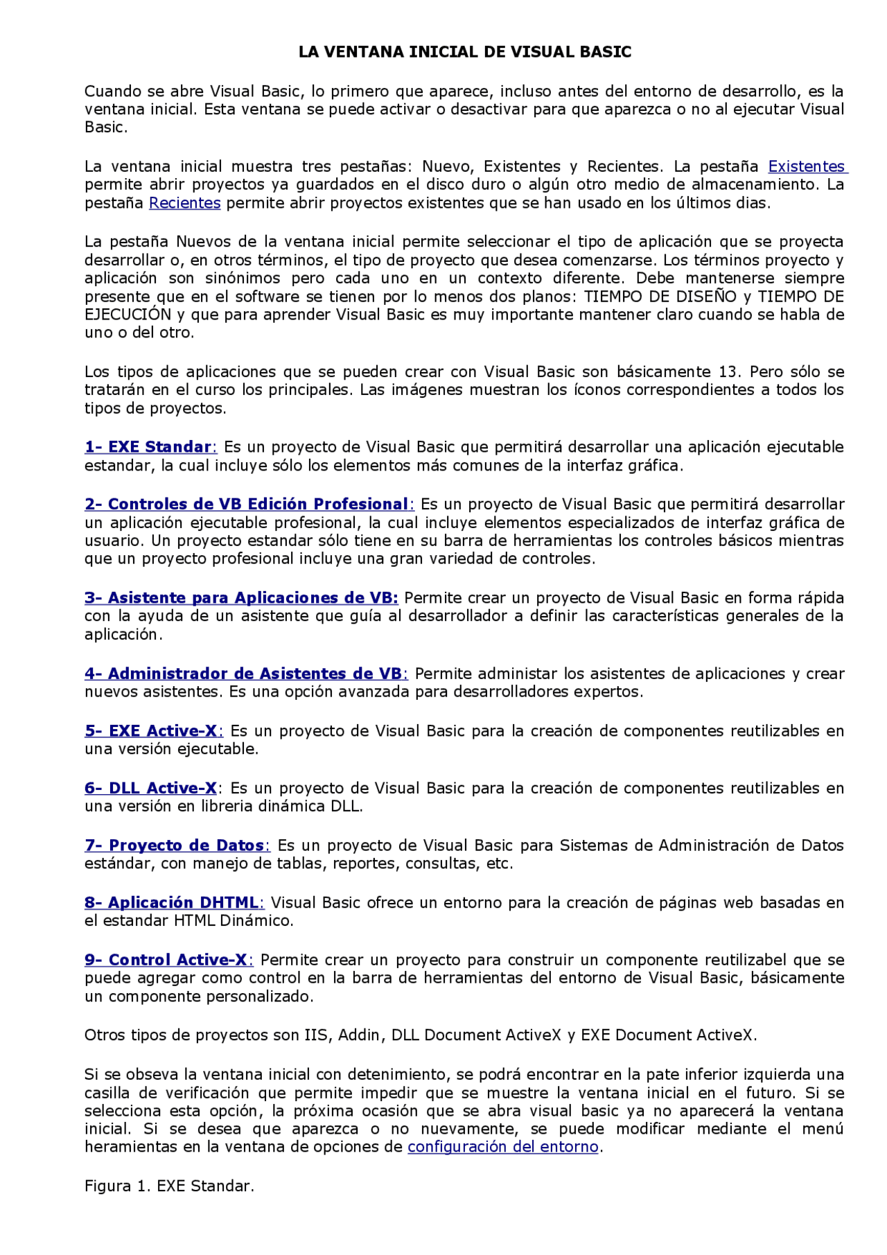 Documentos basicos de visual basic | Guías, Proyectos, Investigaciones de Programación de ...