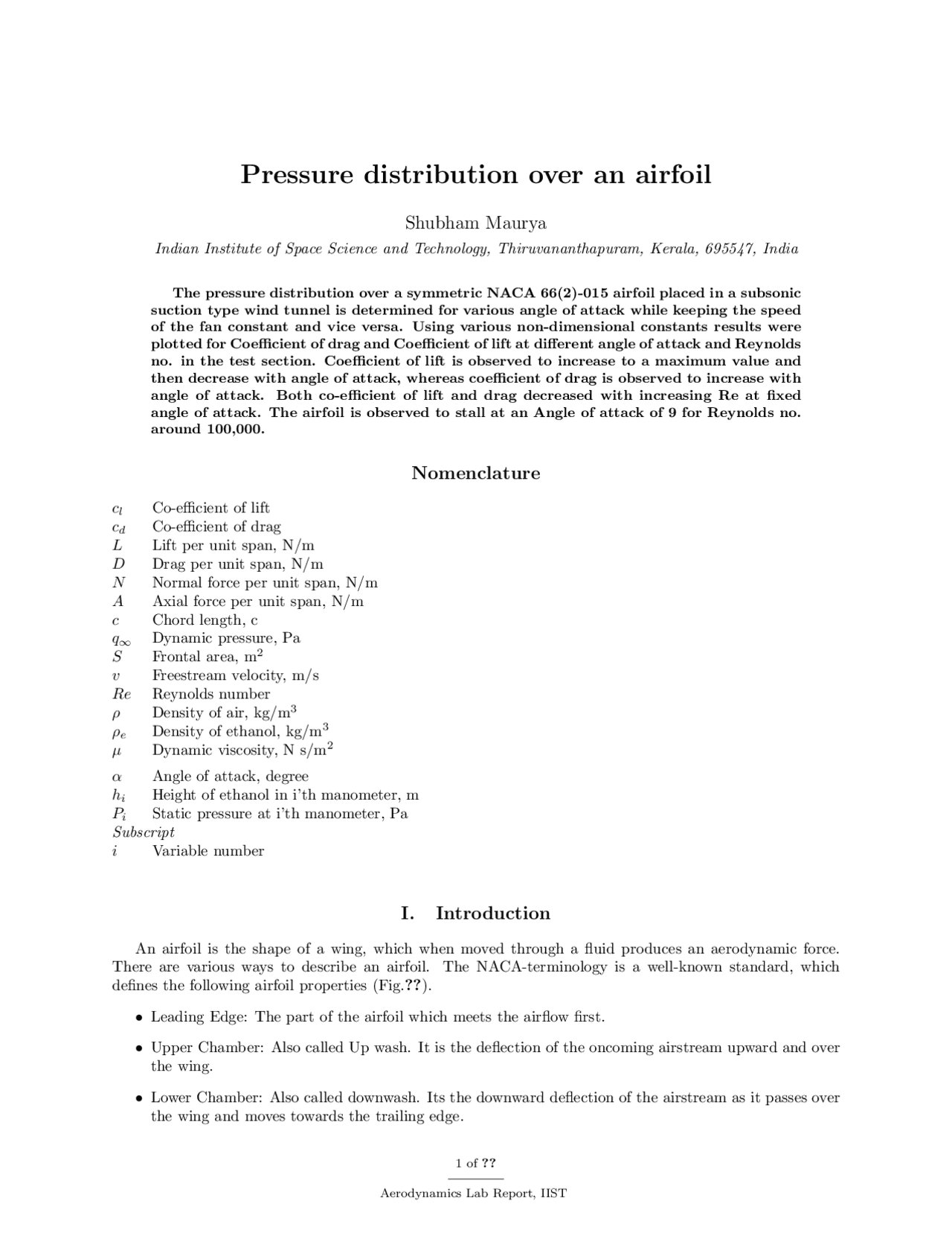 Cp distribution of the airfoil | Schemes and Mind Maps Aerodynamics ...