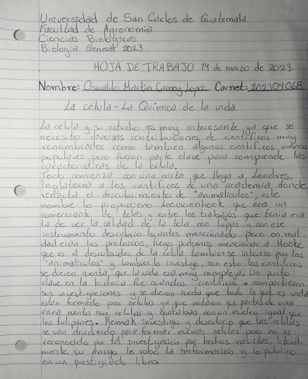 Biomoleculas Y La Celula Monografías Ensayos De Biología Docsity