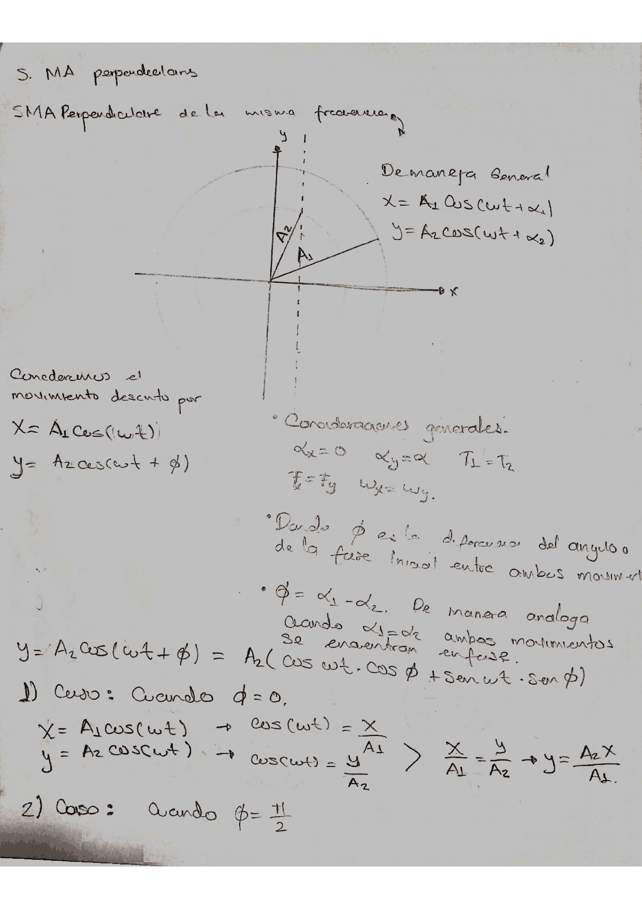 MOVIMIENTO PERPENDICULAR | Ejercicios de Física | Docsity