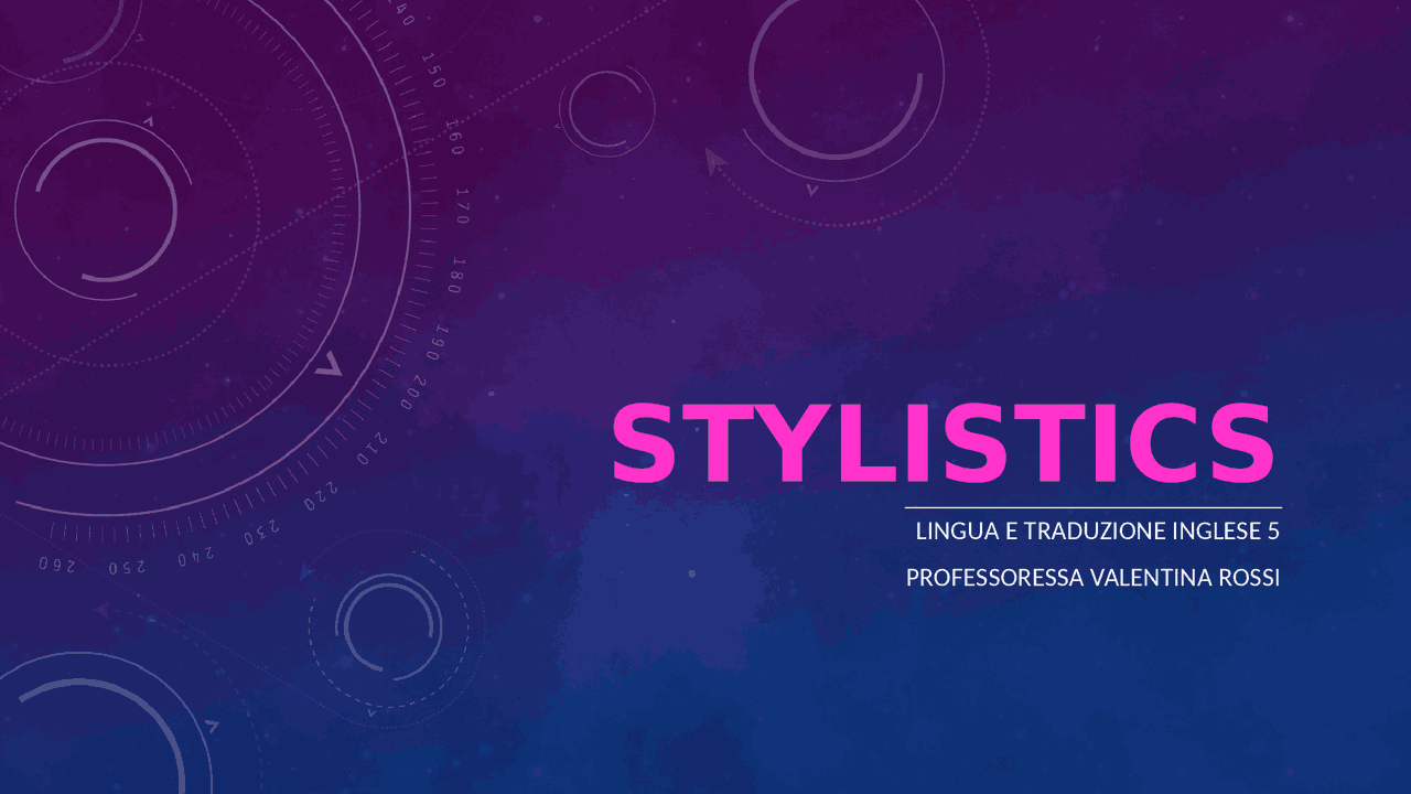 LITRIN5 - Stylistics - stilistica LM 37 ecampus | Slide di Lingua Inglese | Docsity
