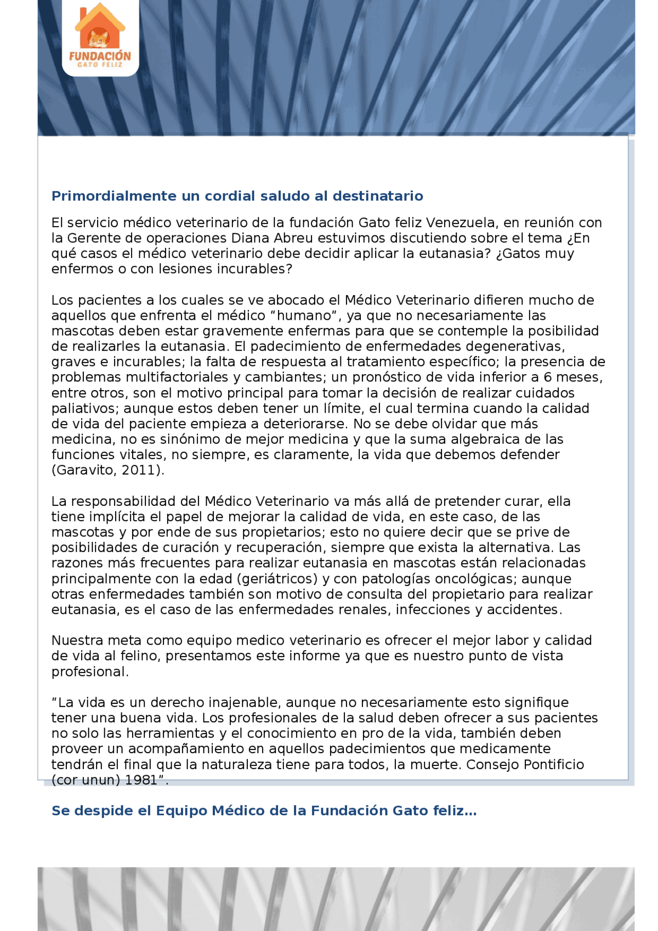 Informe de Eutanasia | Monografías, Ensayos de Historia Clínica | Docsity