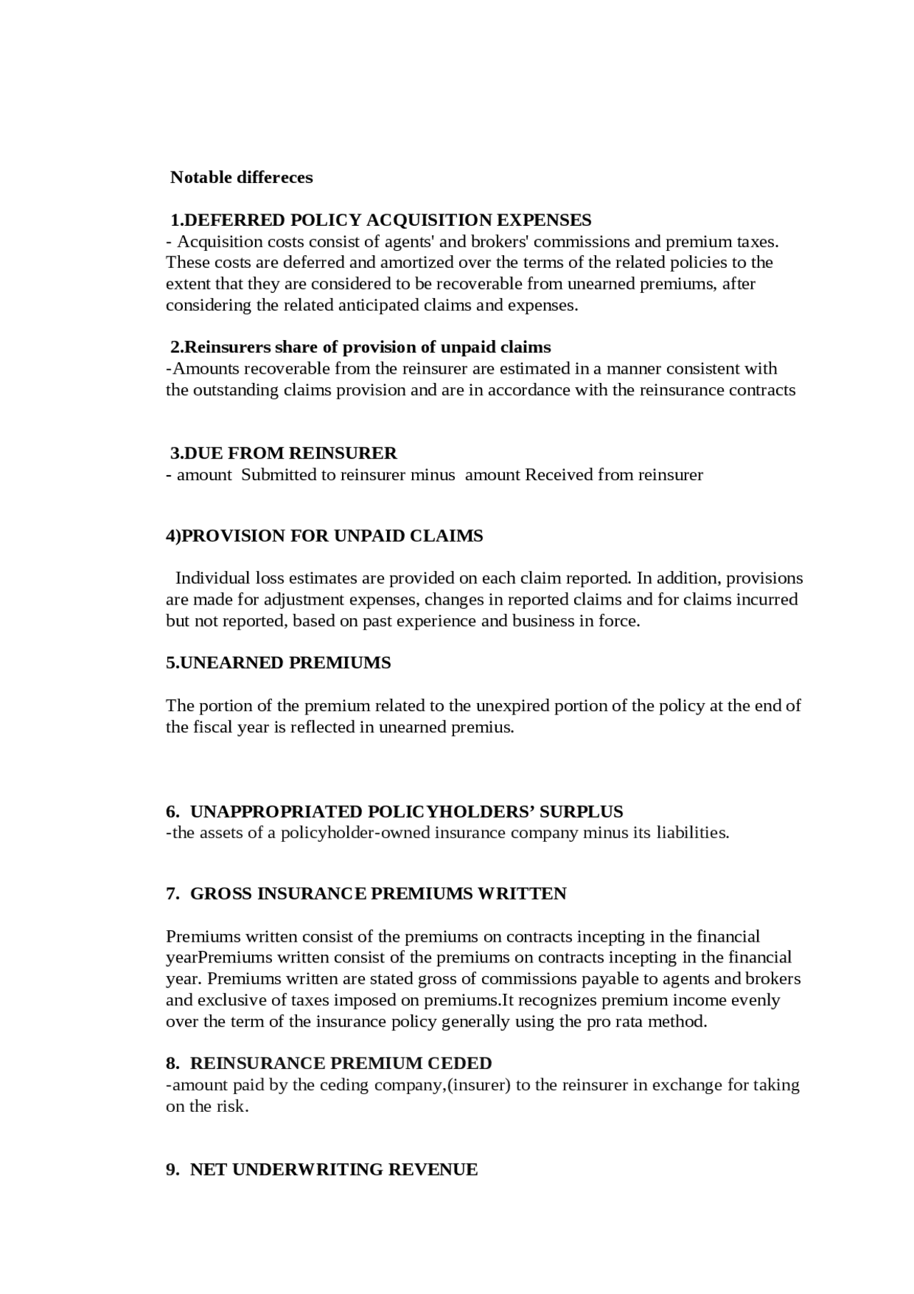Notable Differences Of Auditing Lecture Notes Auditing Docsity