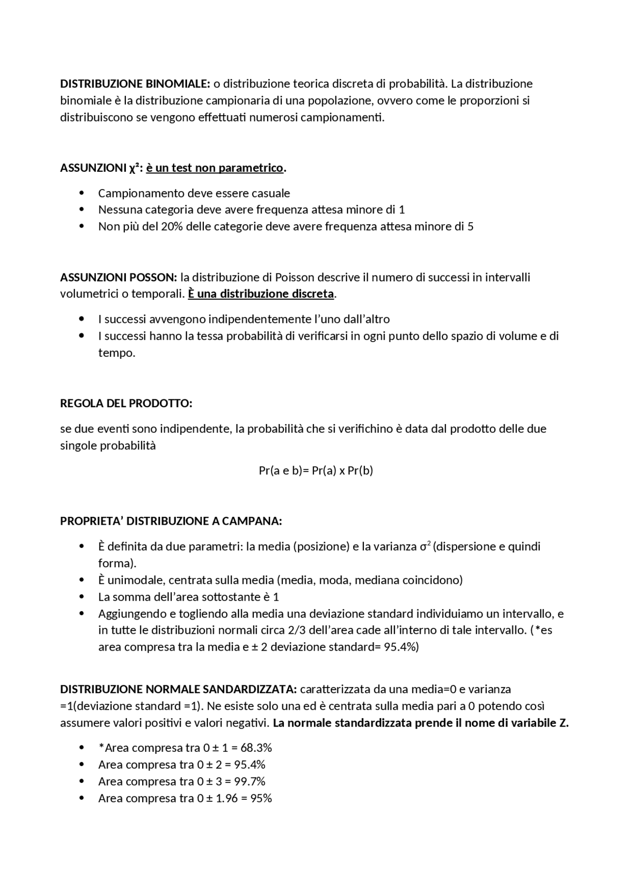 Riassunto con definizioni di Biostatistica | Schemi e mappe concettuali ...