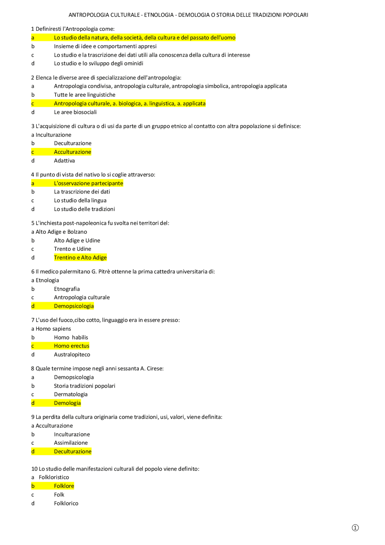 Anatomia Umana Completo 2023 Prove Desame Di Anatomia Docsity