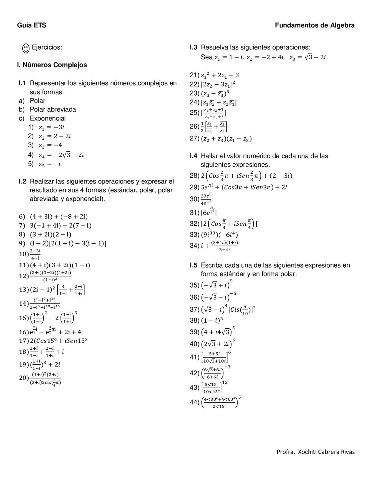 Problemas básicos de algebra | Guías, Proyectos, Investigaciones de ...