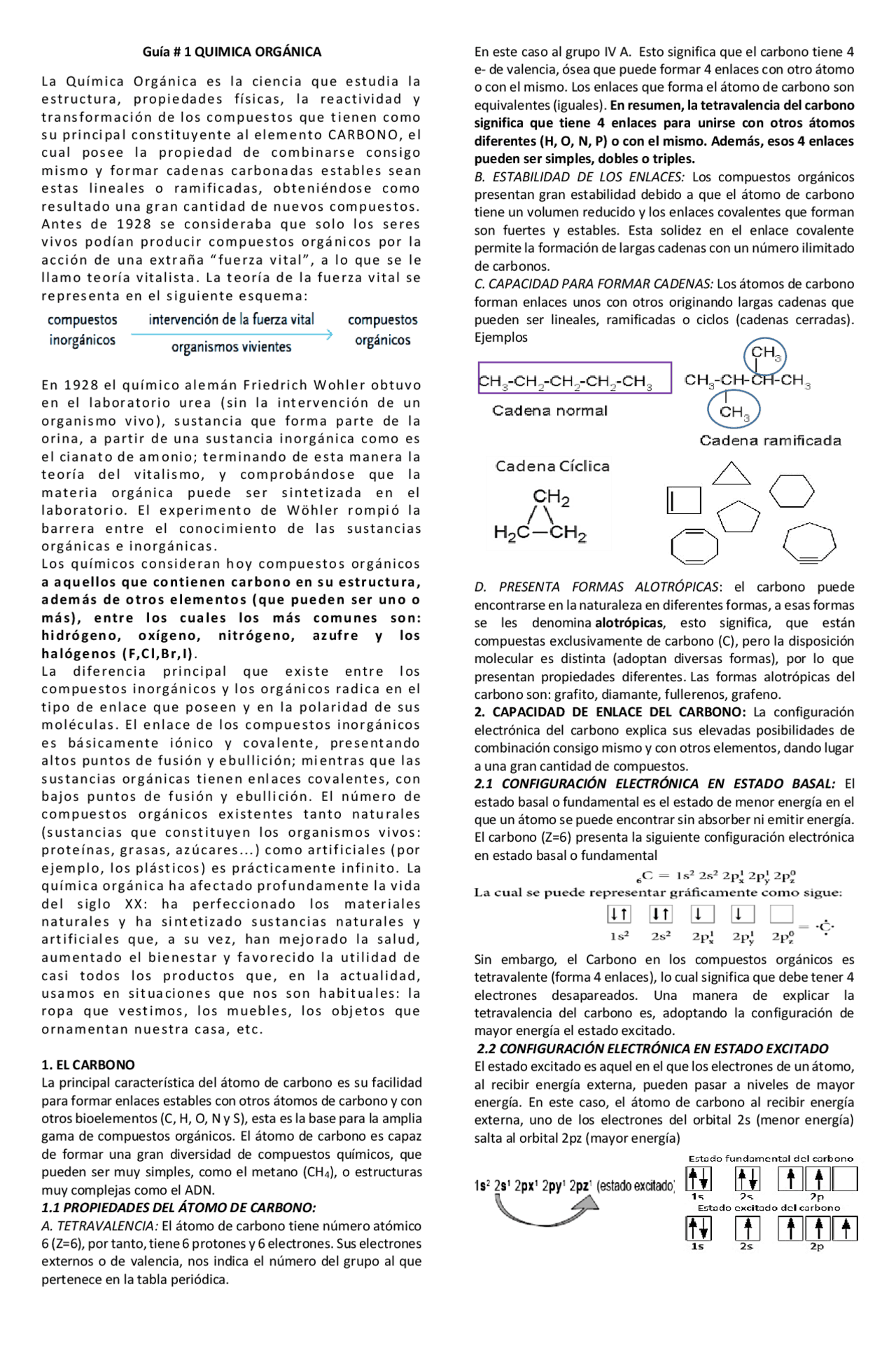 Guia De Química Número 1 Apuntes De Química Docsity